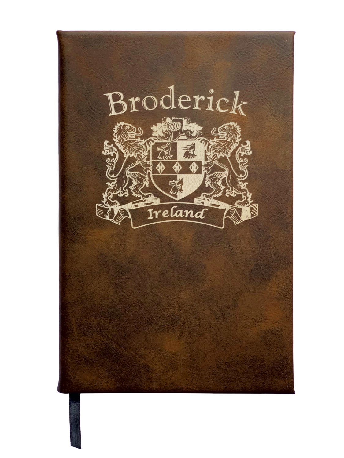 Broderick Irish Coat of Arms Leather Journal - Walmart.com