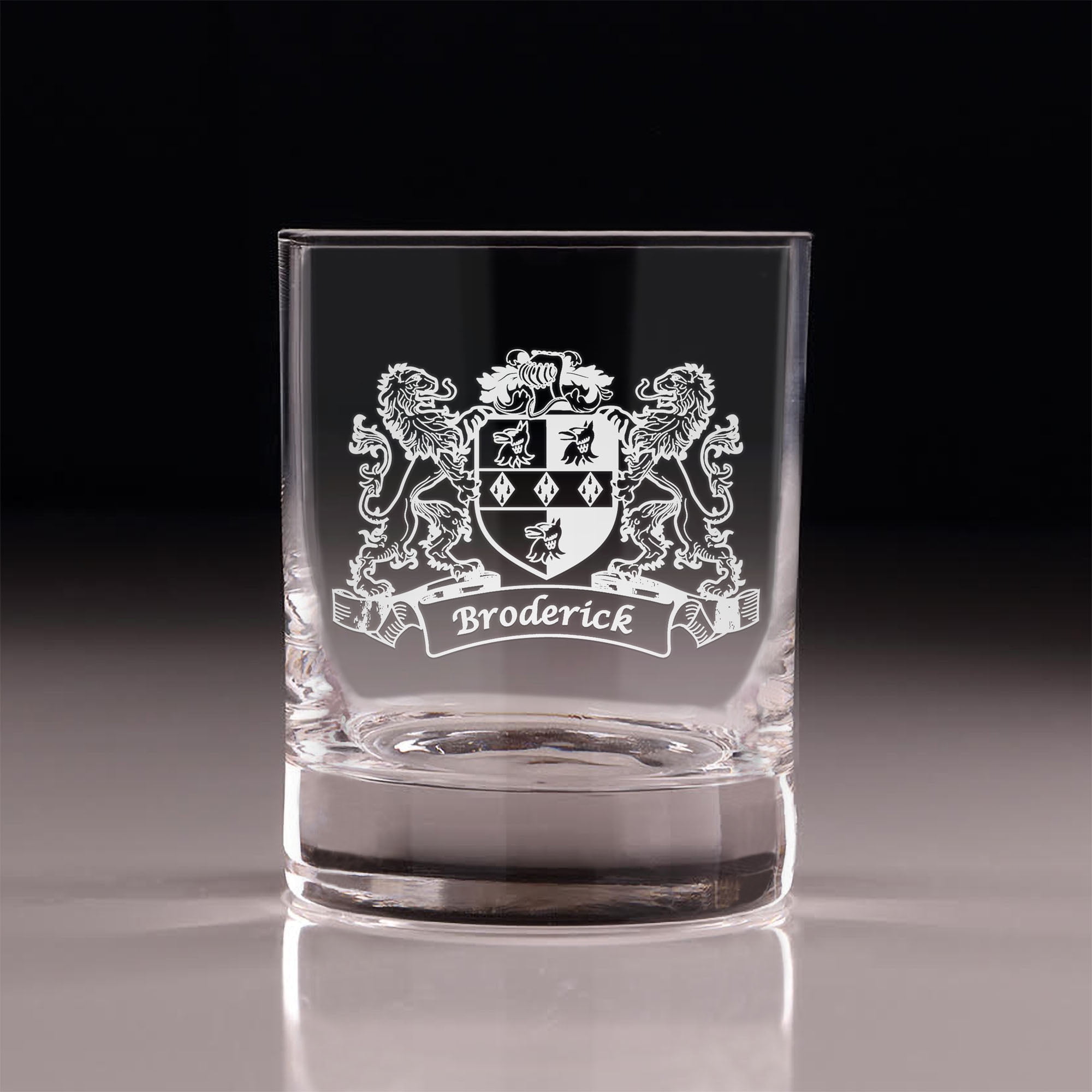 Broderick Irish Coat of Arms Old Fashioned Tumblers - Set of 4 ...