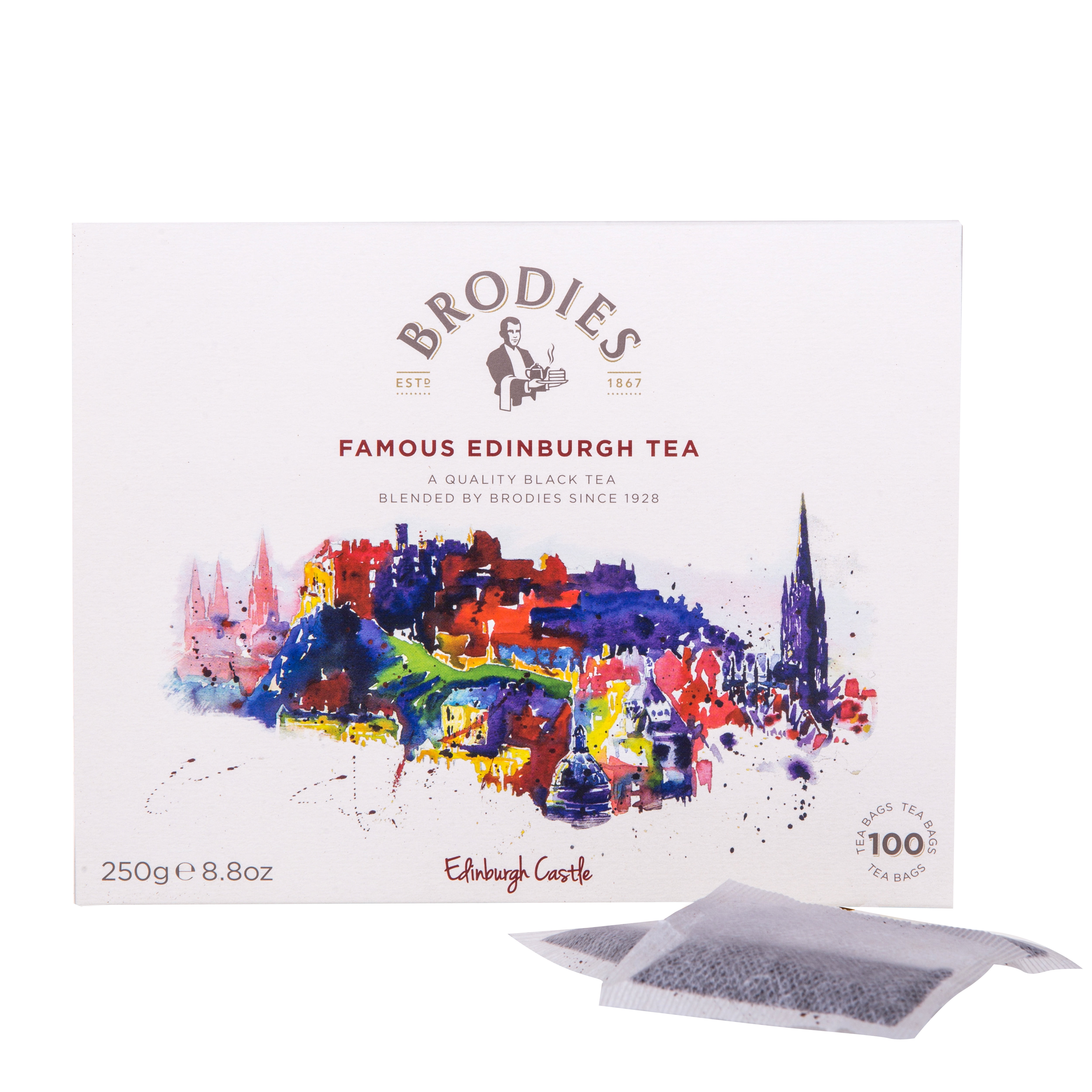 Brodies Famous Edinburgh Tea in Carton, 100 Tea Bags, 8.8 oz - Walmart.com