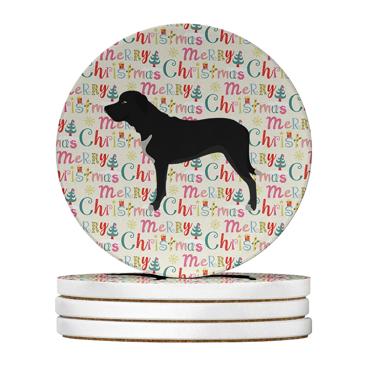 Broholmer Danish Mastiff Large Sandstone Coasters Pack of 4 4 in x 4 in ...