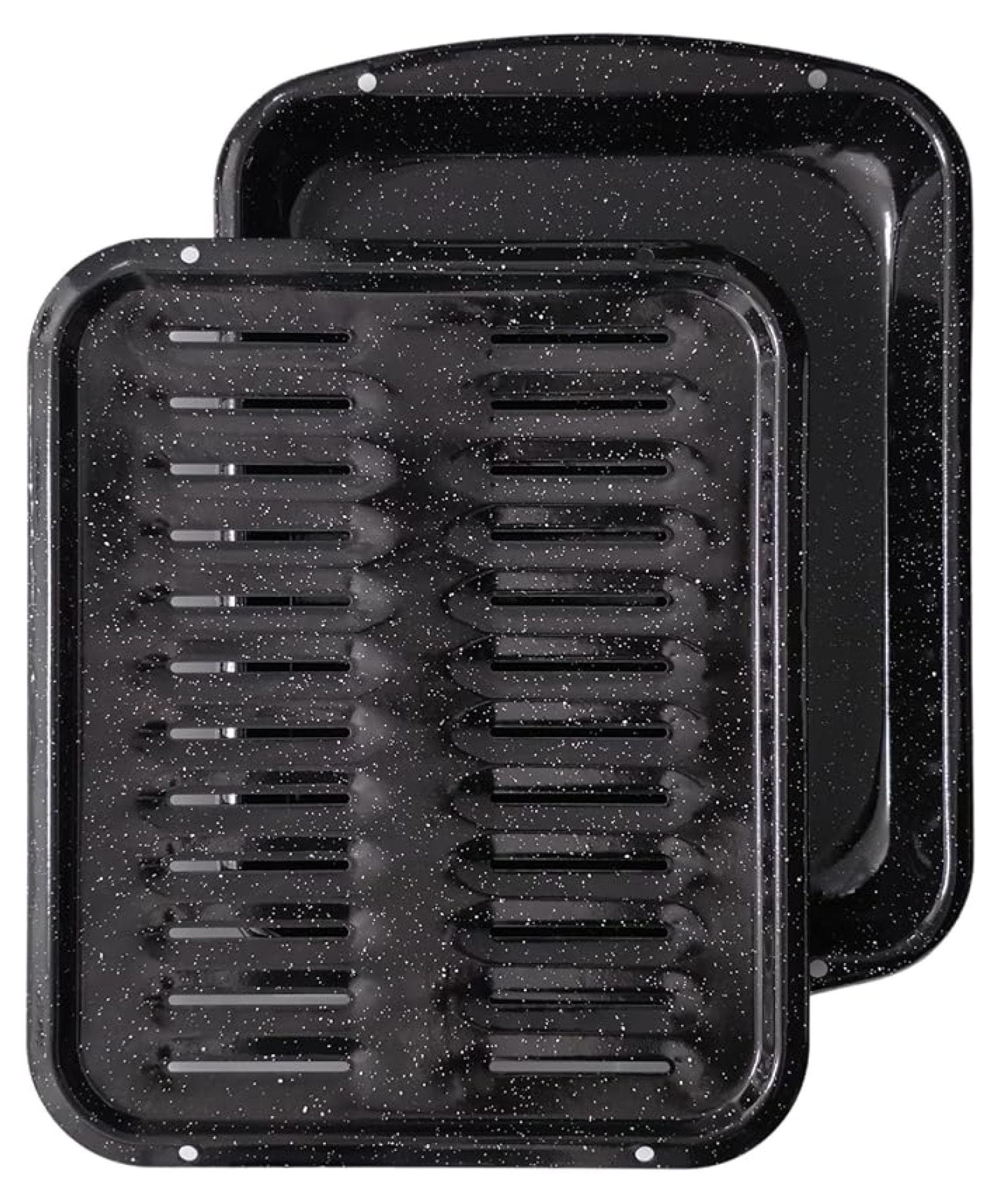 Broiler Pan for Oven Nonstick 16.75” x 13” Porcelain Nonstick Coated ...