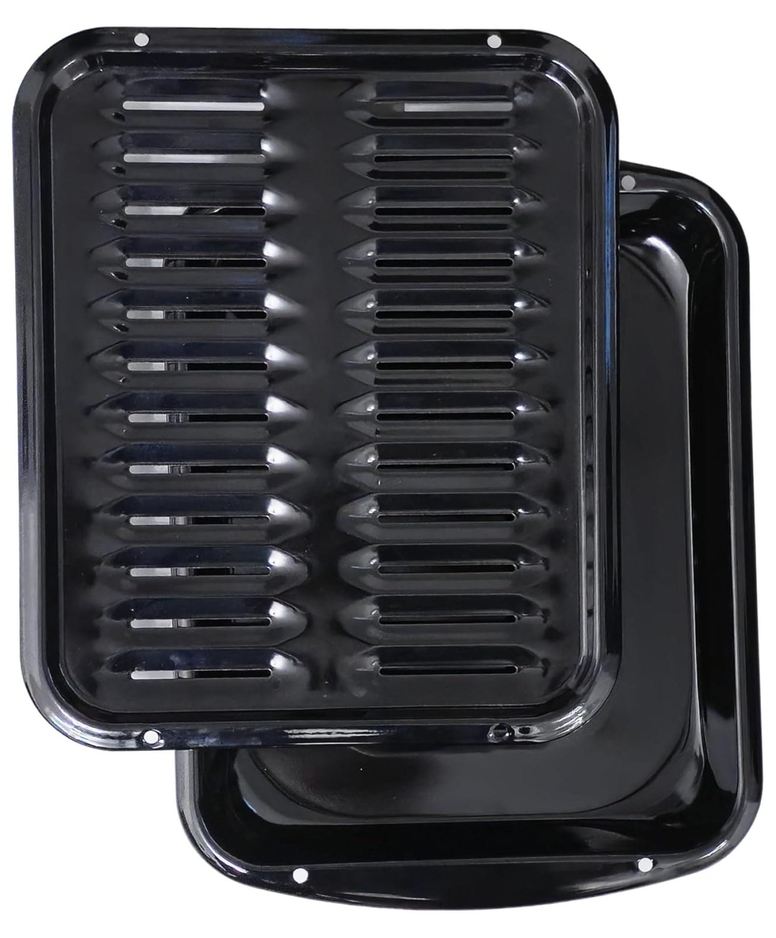 Broiler Pan for Oven Nonstick 16” x 12” Porcelain Nonstick Coated ...