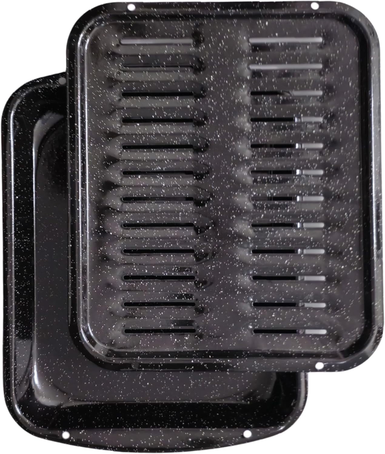 Broiler Pan for Oven Nonstick 16” x 13” Porcelain Nonstick Coated ...