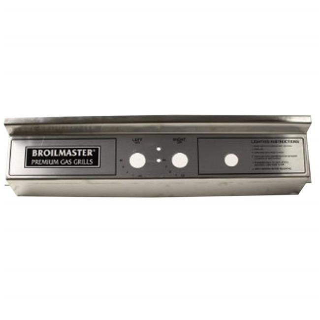 Broilmaster B100751 Stainless Steel Control Panel & Label Assembly for ...