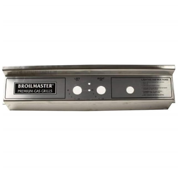 Broilmaster B100751 Stainless Steel Control Panel & Label Assembly for ...