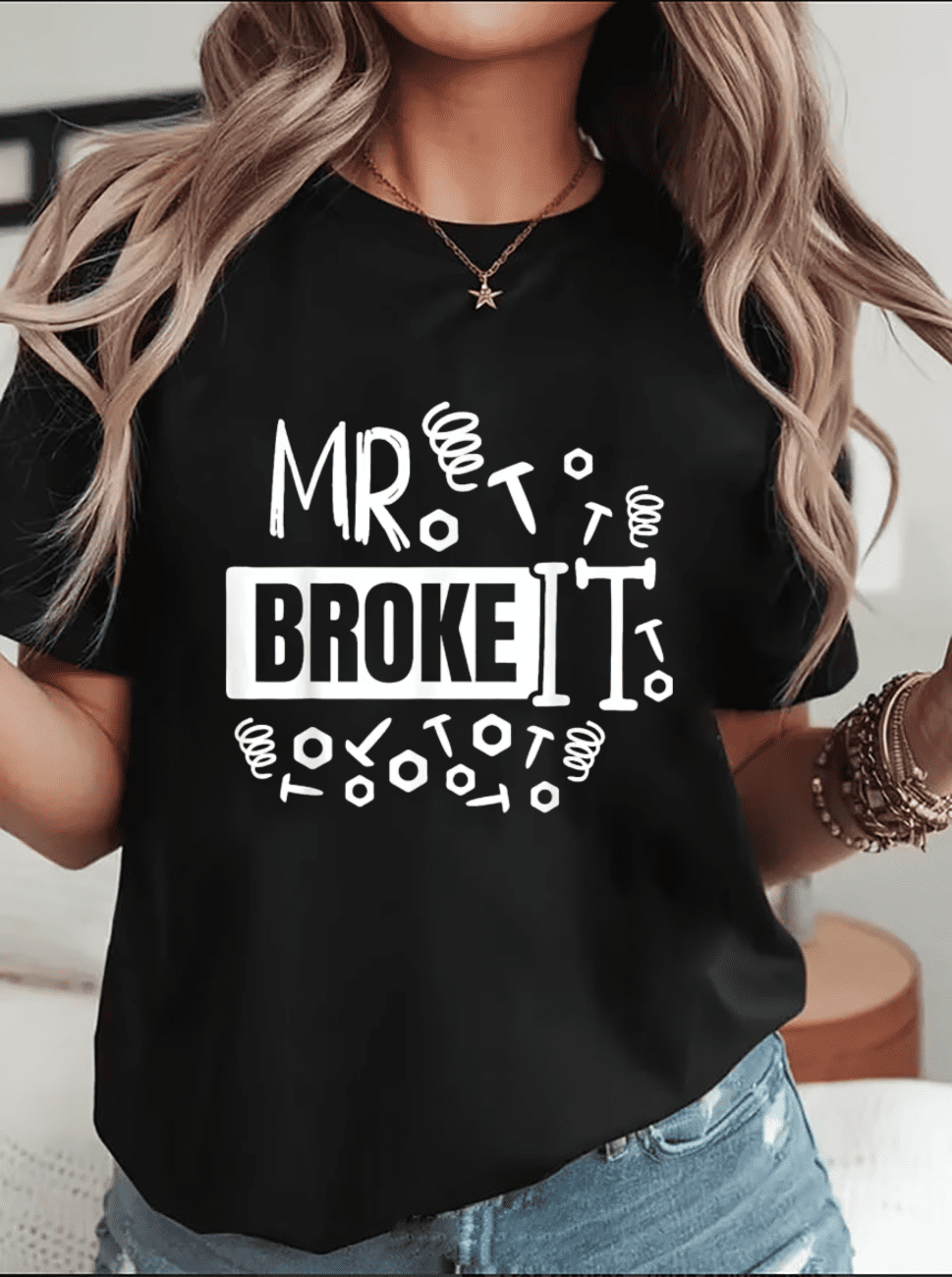 Broke It Fixed It Funny Dad Son Matching Humor for Men up to Size 5XL ...