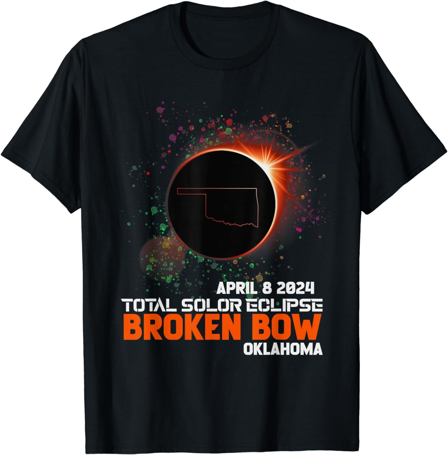 Broken Bow Oklahoma Total Solar Eclipse 2024 T-Shirt - Walmart.com