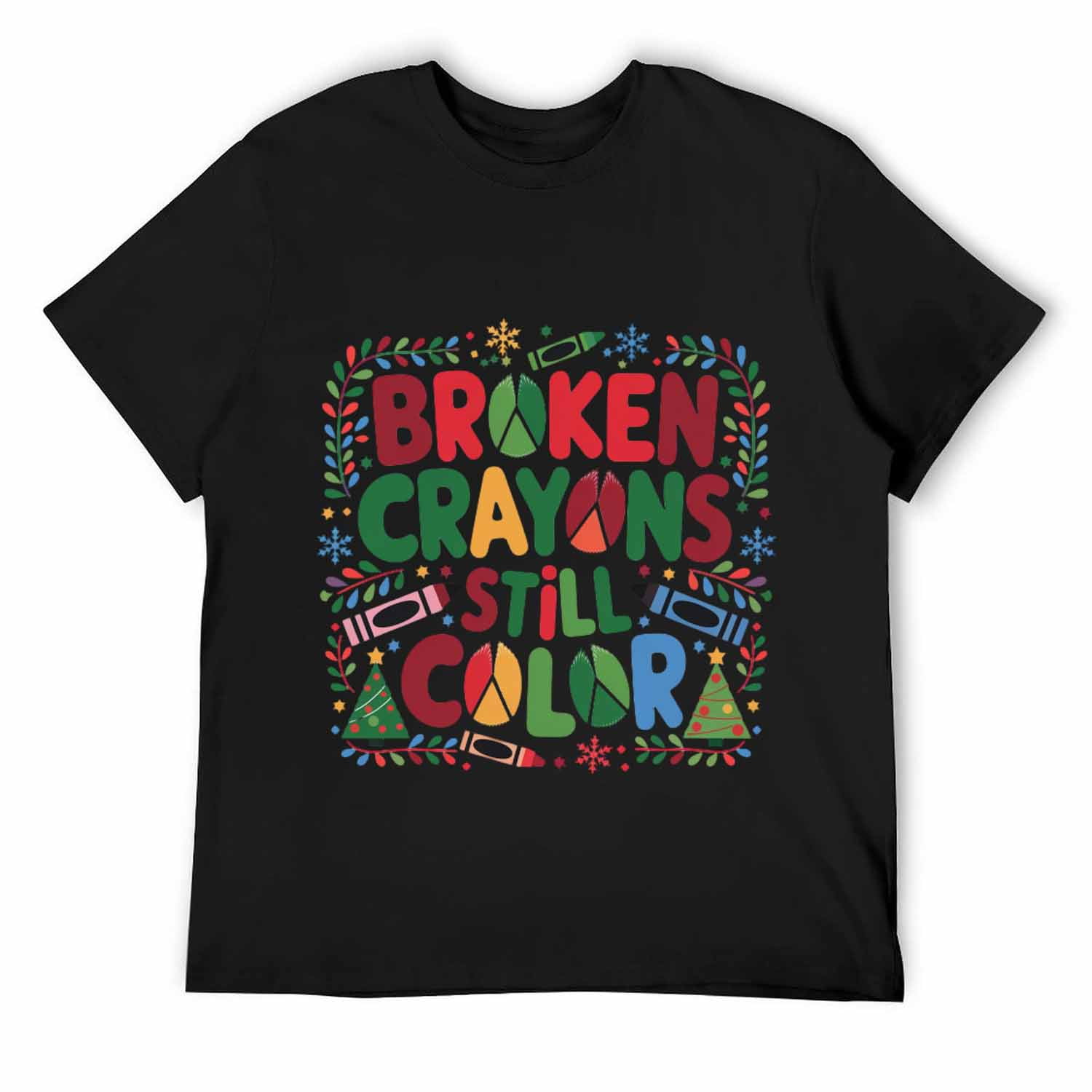 Broken Crayons Still Color Autism Love Awareness Shirt Blue Puzzle ...