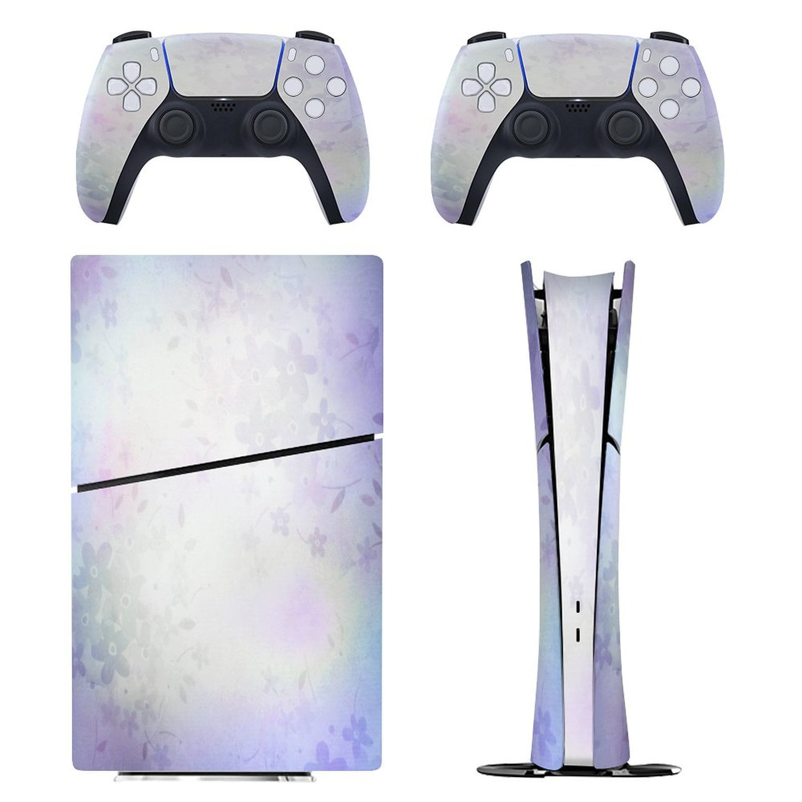 Broken Flowers, Watercolor, Light PS5/PS5 Slim Digital Disc Skin ...