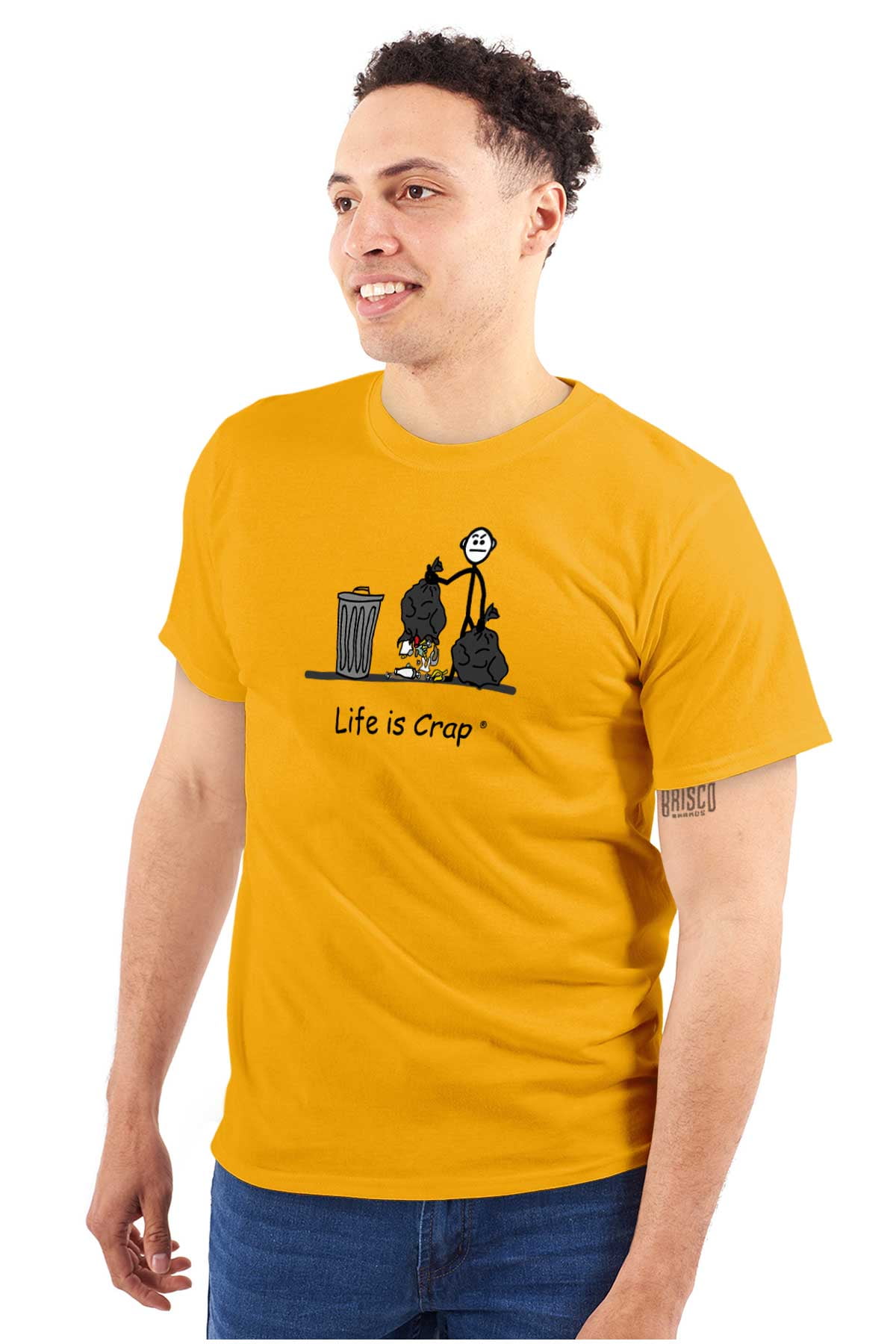 Broken Garbage Bag Trash Smelly Messy Men's Graphic T Shirt Tees Brisco ...