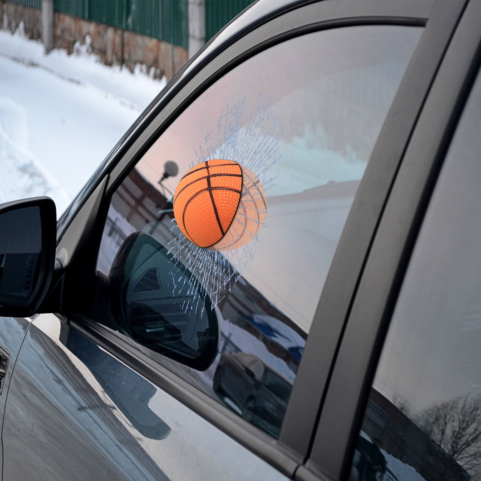 Broken Glass Sticker - Stereo Prank Tricky Broken Glass Sticker Car ...