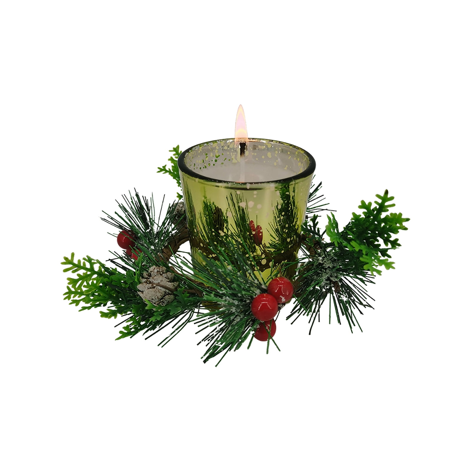 Broken Gold Sky Romantic Pine Cone Garland Silver Glass Christmas ...