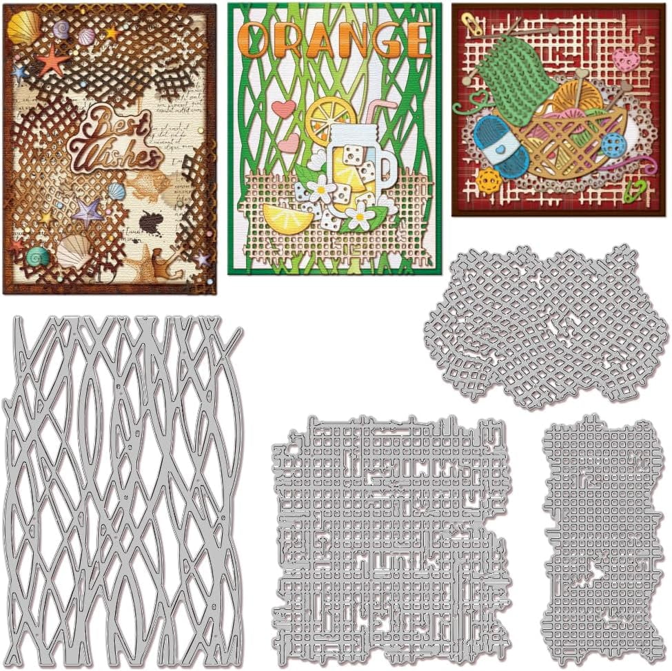 Broken Grid Fishing Net Cutting Dies Irregular Grid Background Metal ...