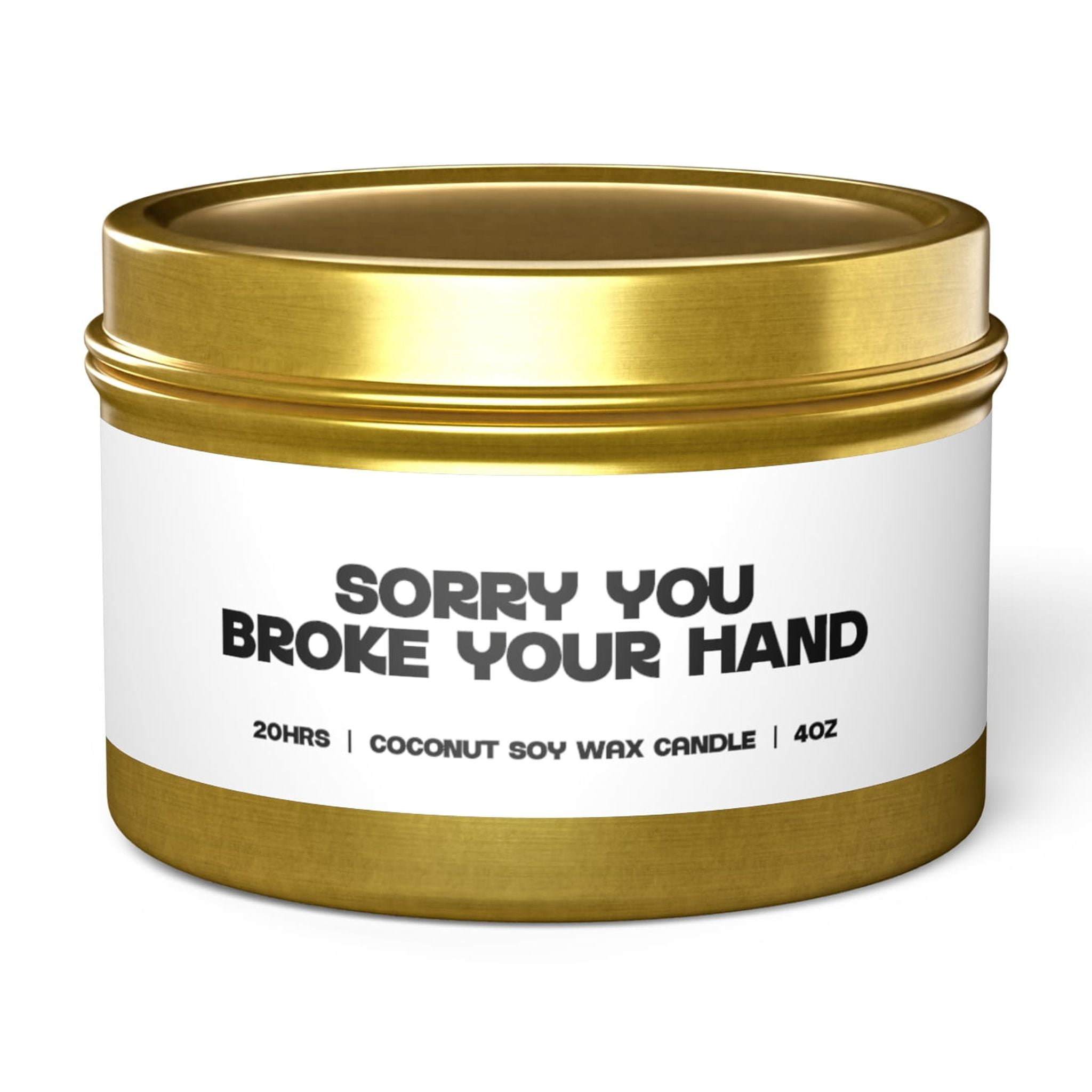 Broken Hand Surgery Cast Tin Candle Gifts Home Office Decor Vanilla ...