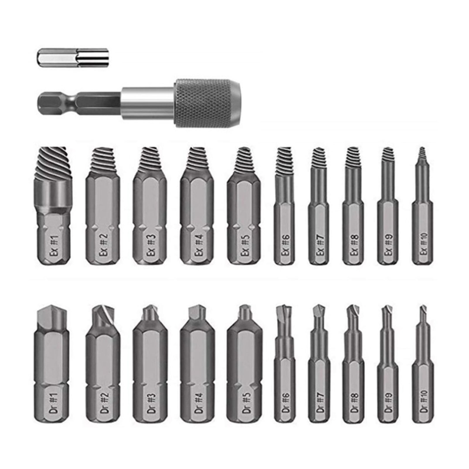 Broken Head Screw Extractor Drill Bit Guide Set Damaged Screw Removal ...
