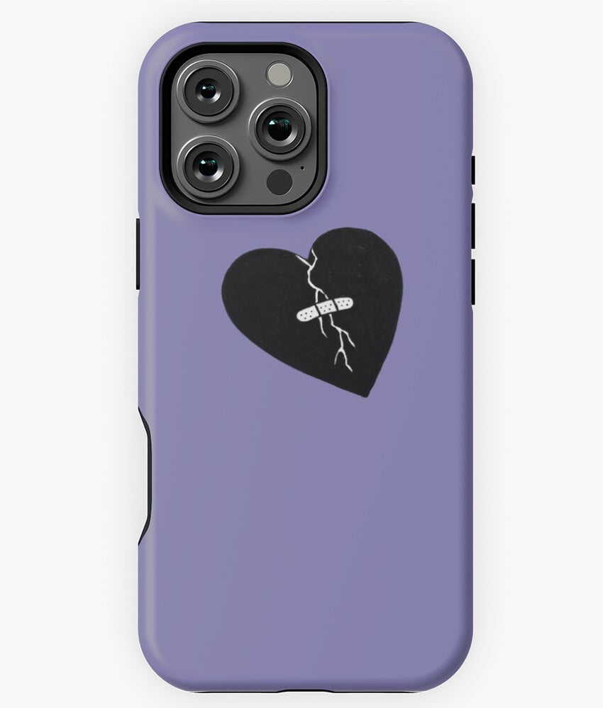 Broken Heart Sad Love Design Phone Case for iPhone 16 15 14 13 12 11 ...