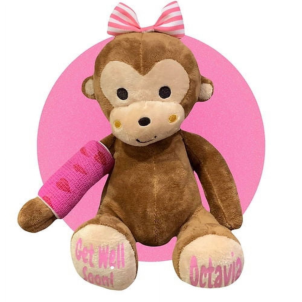 Broken Leg Gifts for Kids - Personalized Monkey Plush - You Choose the ...