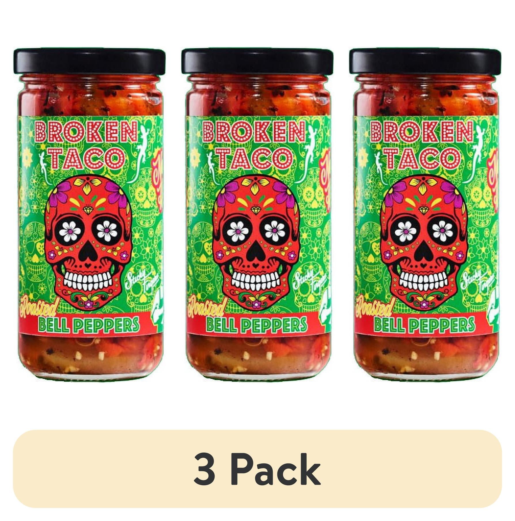 (3 pack) Broken Taco Roasted Bell Peppers, 8oz - Walmart.com