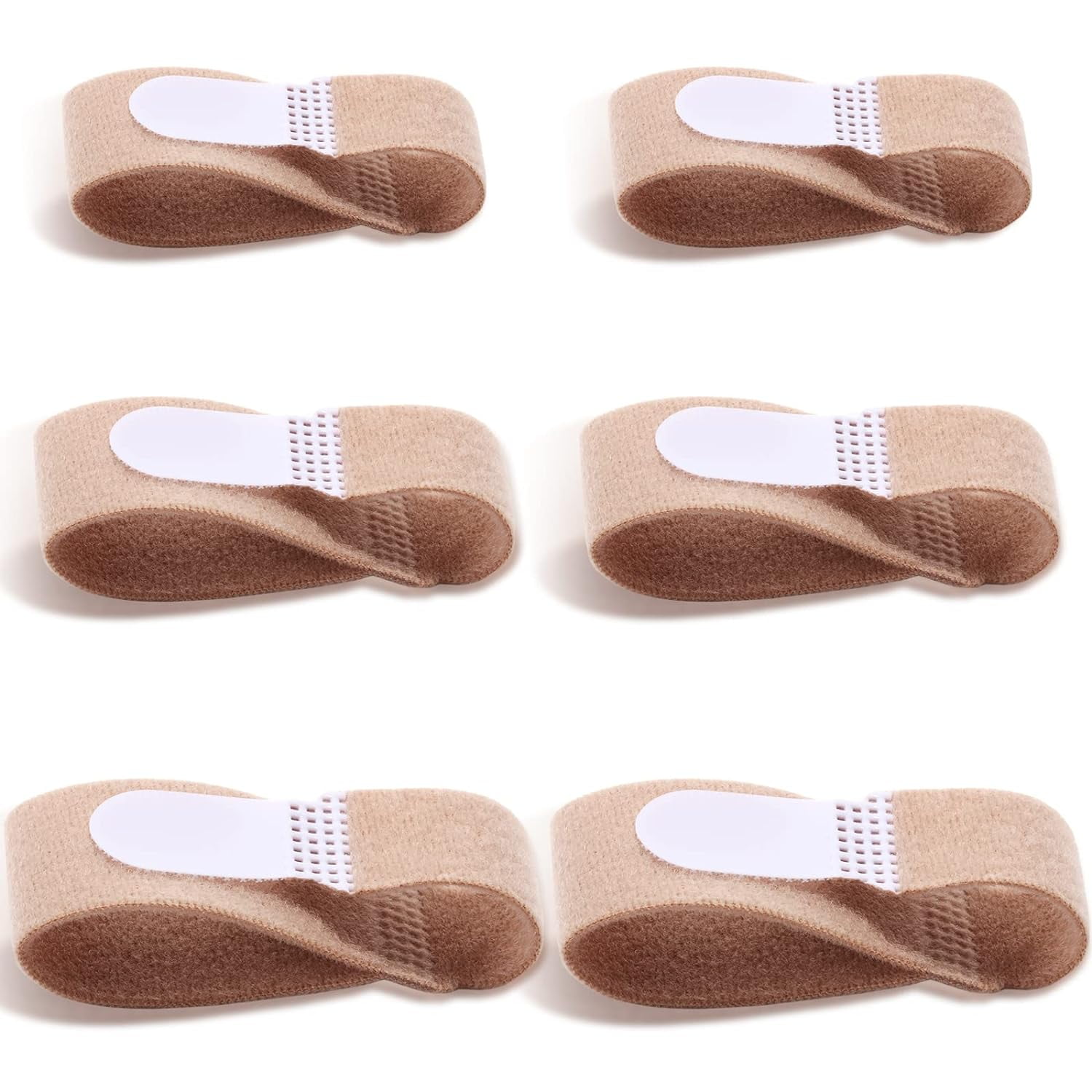 Broken Toe Splint, 6 Pieces Broken Toe Splint Finger Wrap Loop Bandages ...