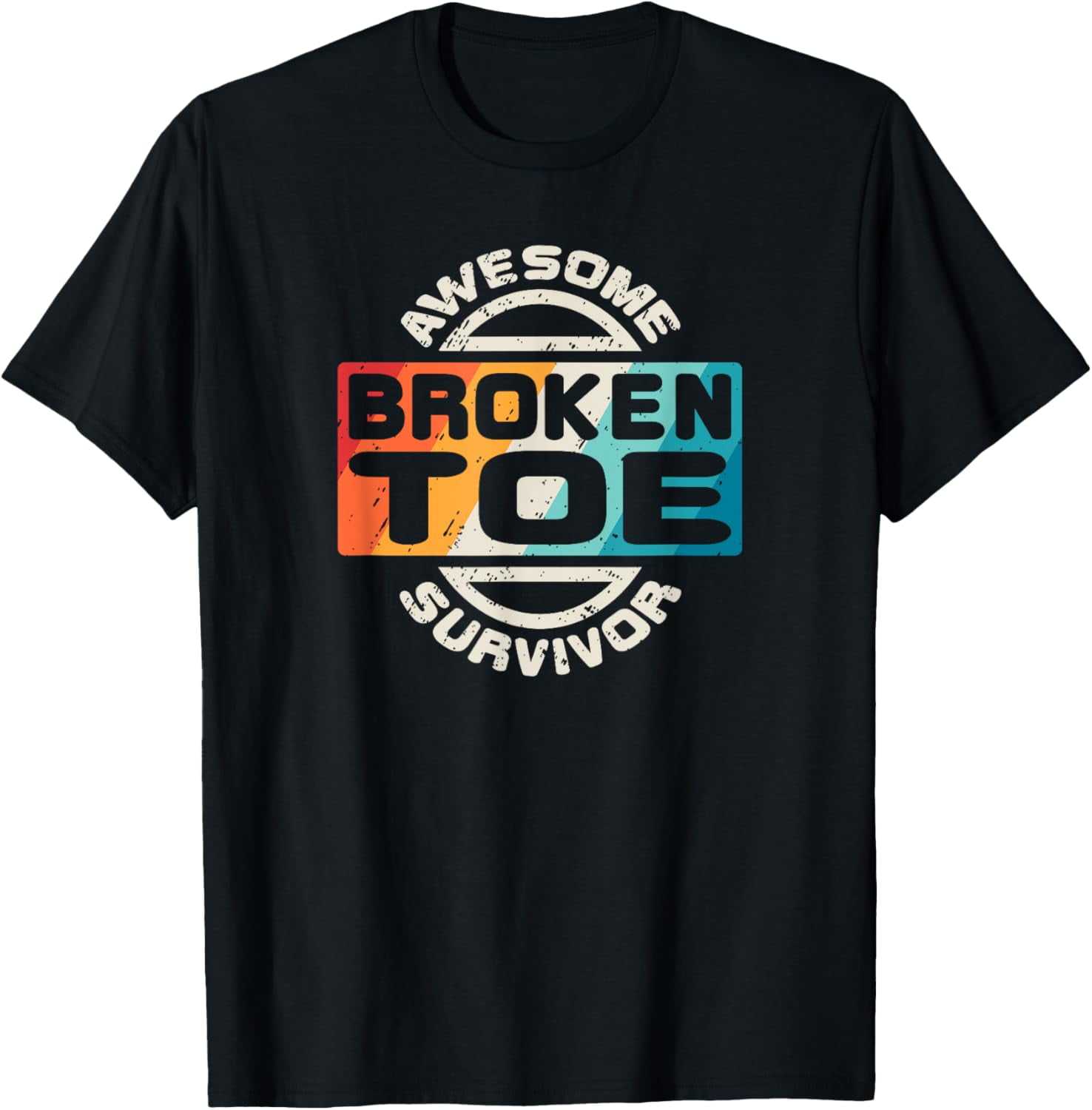 Broken Toe T Shirt Get Well Soon Retro Gift - Walmart.com