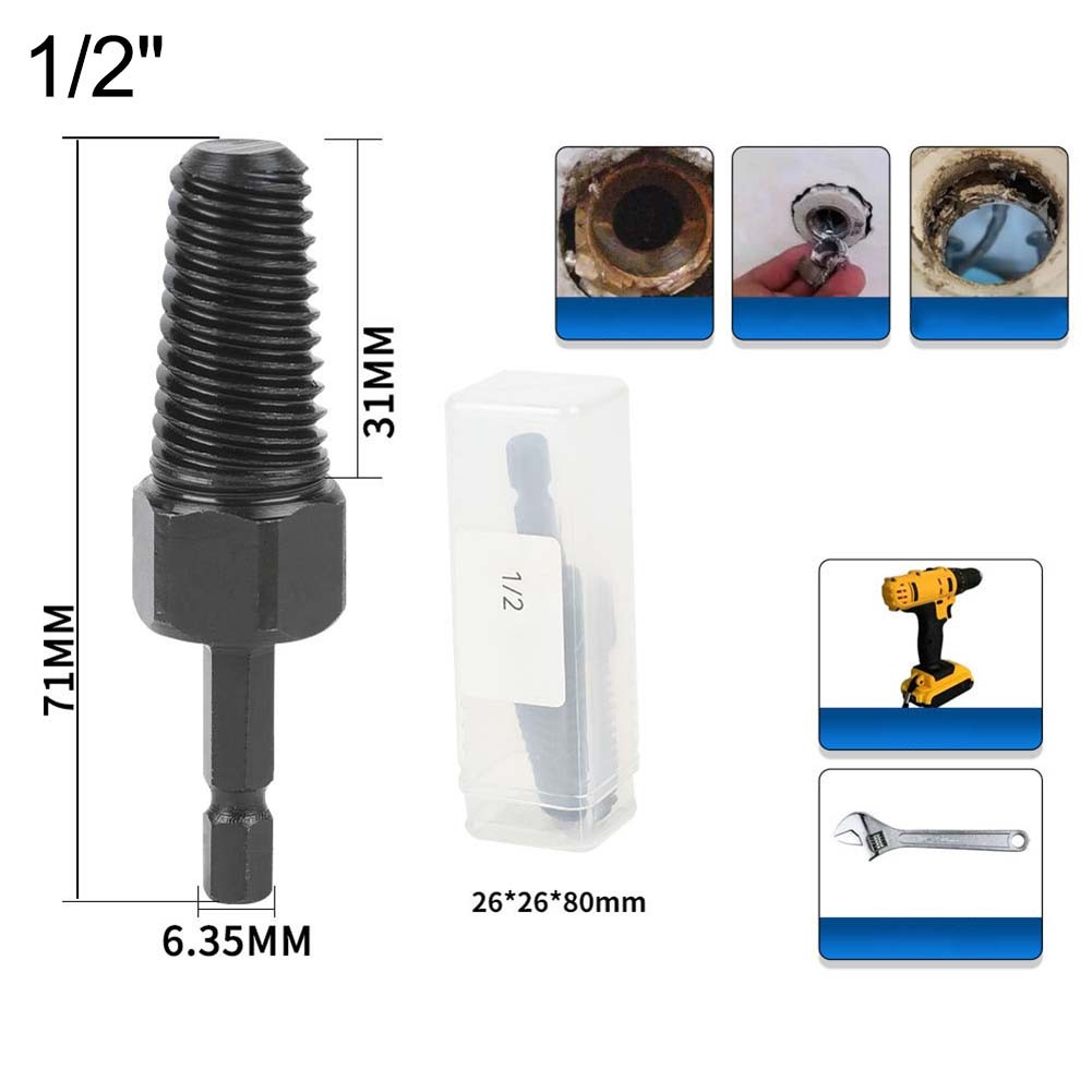 Broken Wire Extractor Threading Tools 1/2'' 3/4'' 1'' Broken Head Screw ...