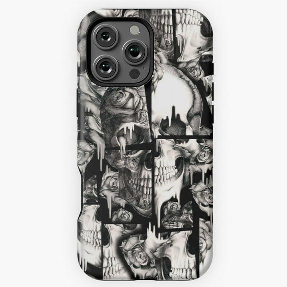 Broken up Melting Skeleton pattern Phone Case for iPhone 16 15 14 13 12 11 Pro Max M5905443 ...