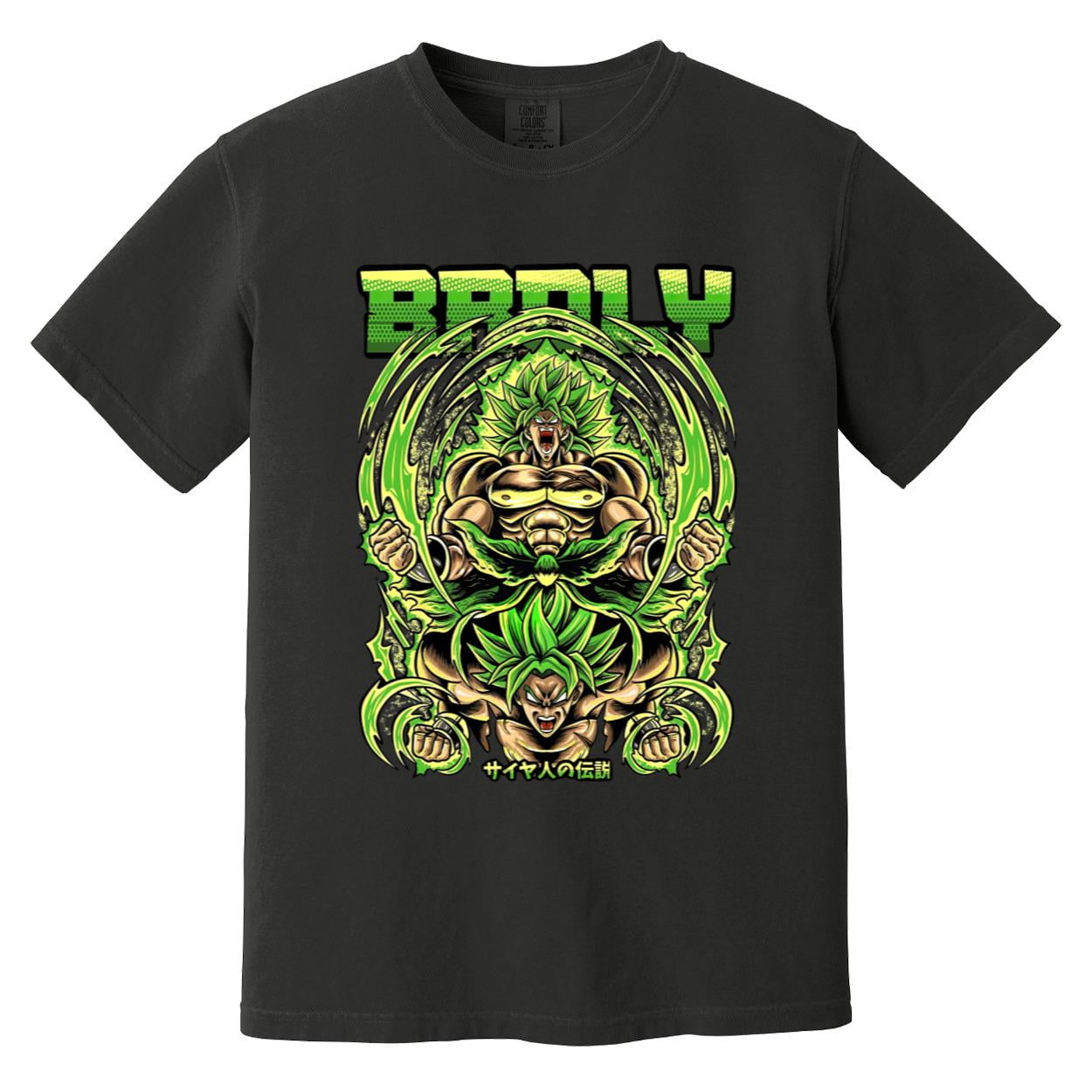 Broly Anime Legendary Super Saiyan Tribute Graphic Design Comfort Color ...
