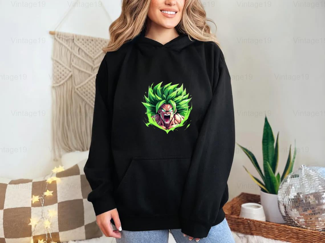 Broly Legendary Saiyan Power Anime Battle Warrior Hoodie, for men ...