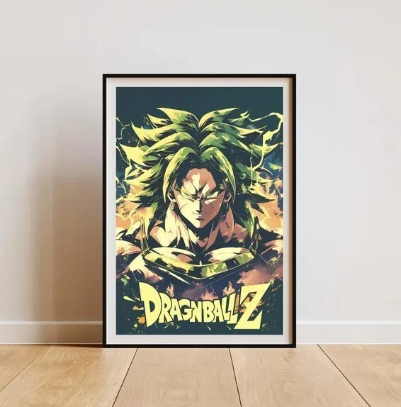 Broly - The Famous Super Saiyan 2 NO FRAMED POSTER Home Decor, Vintage ...