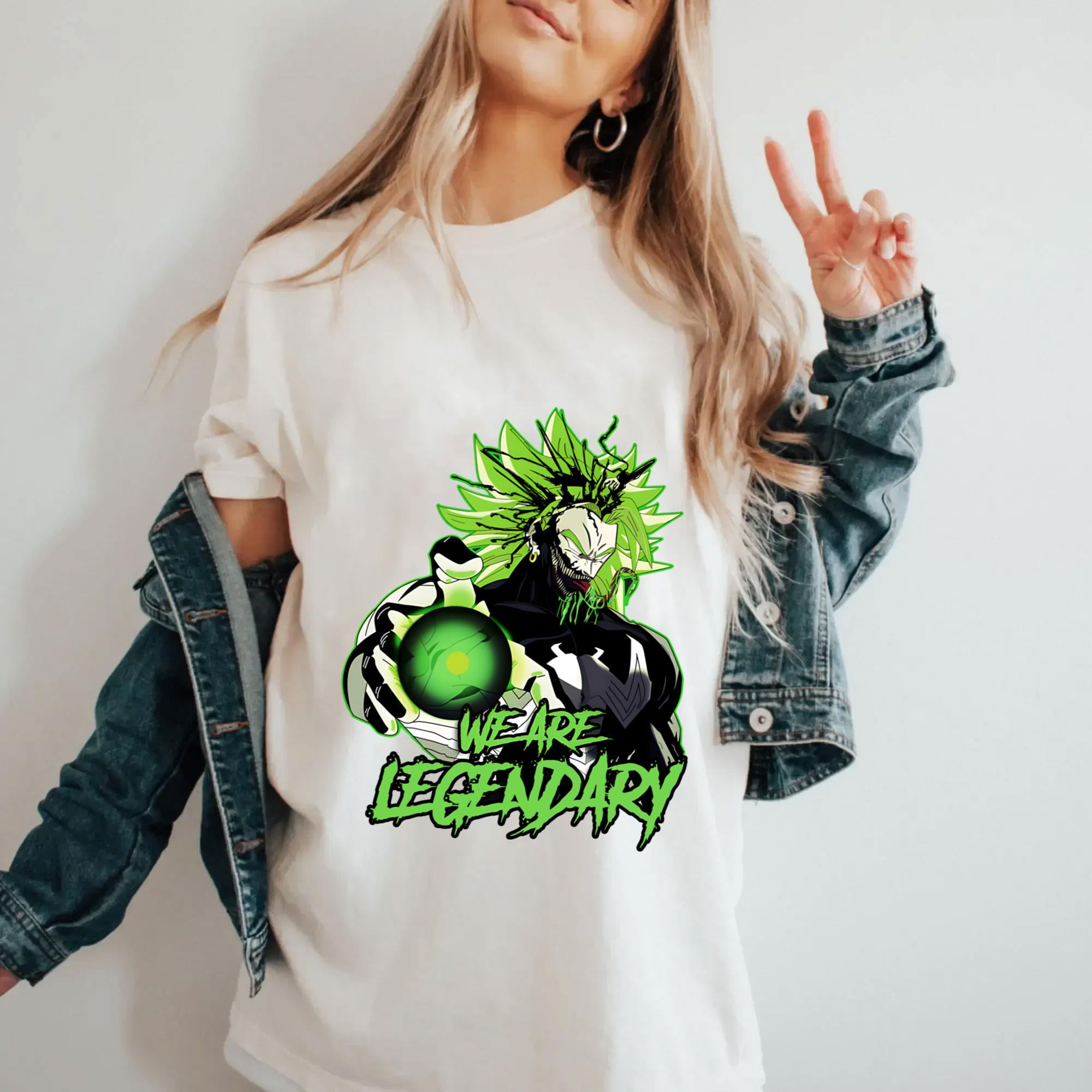 Broly Venom We Are Legendary Shirt dbz T-Shirt Venom spiderman dragon ...