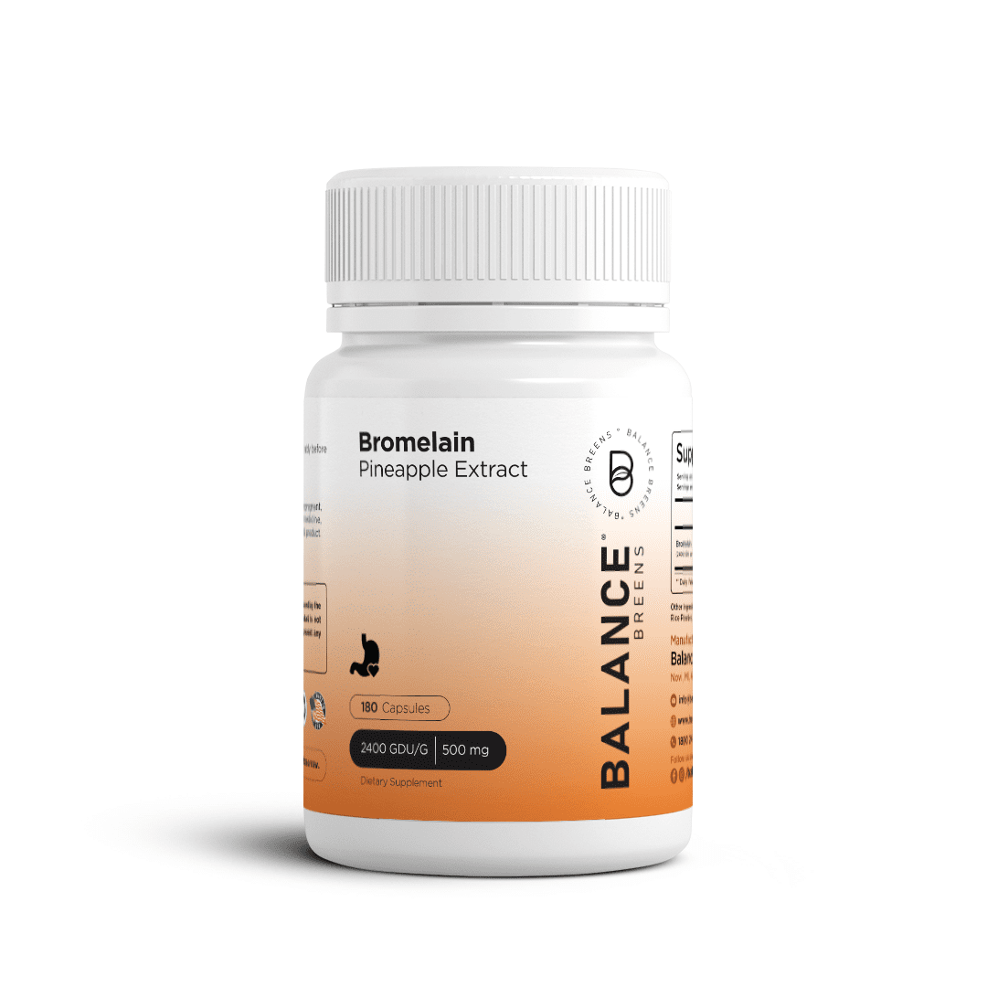 Bromelain 500mg, 180 Capsules - Pineapple Extract Digestive Enzyme ...
