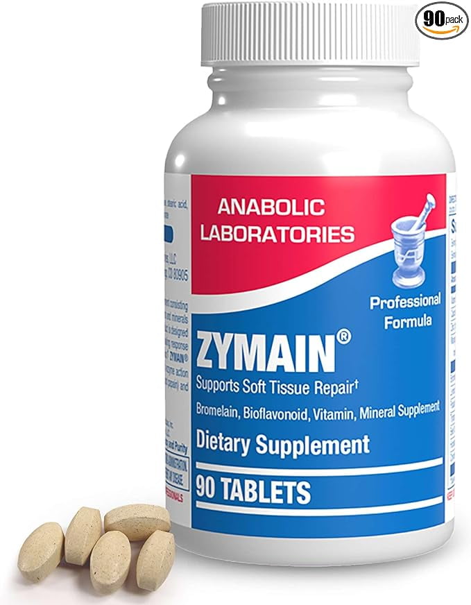 Bromelain Supplement for Inflammation - 90 Tablets - Vitamin C, Zinc ...