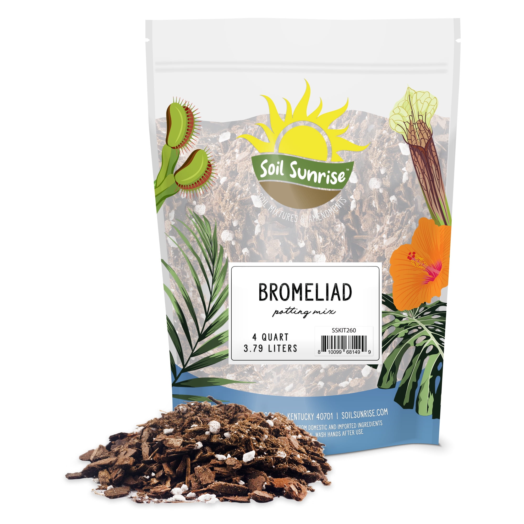 Bromeliad Plant Potting Soil Mix (4 Quarts), Container Gardening ...