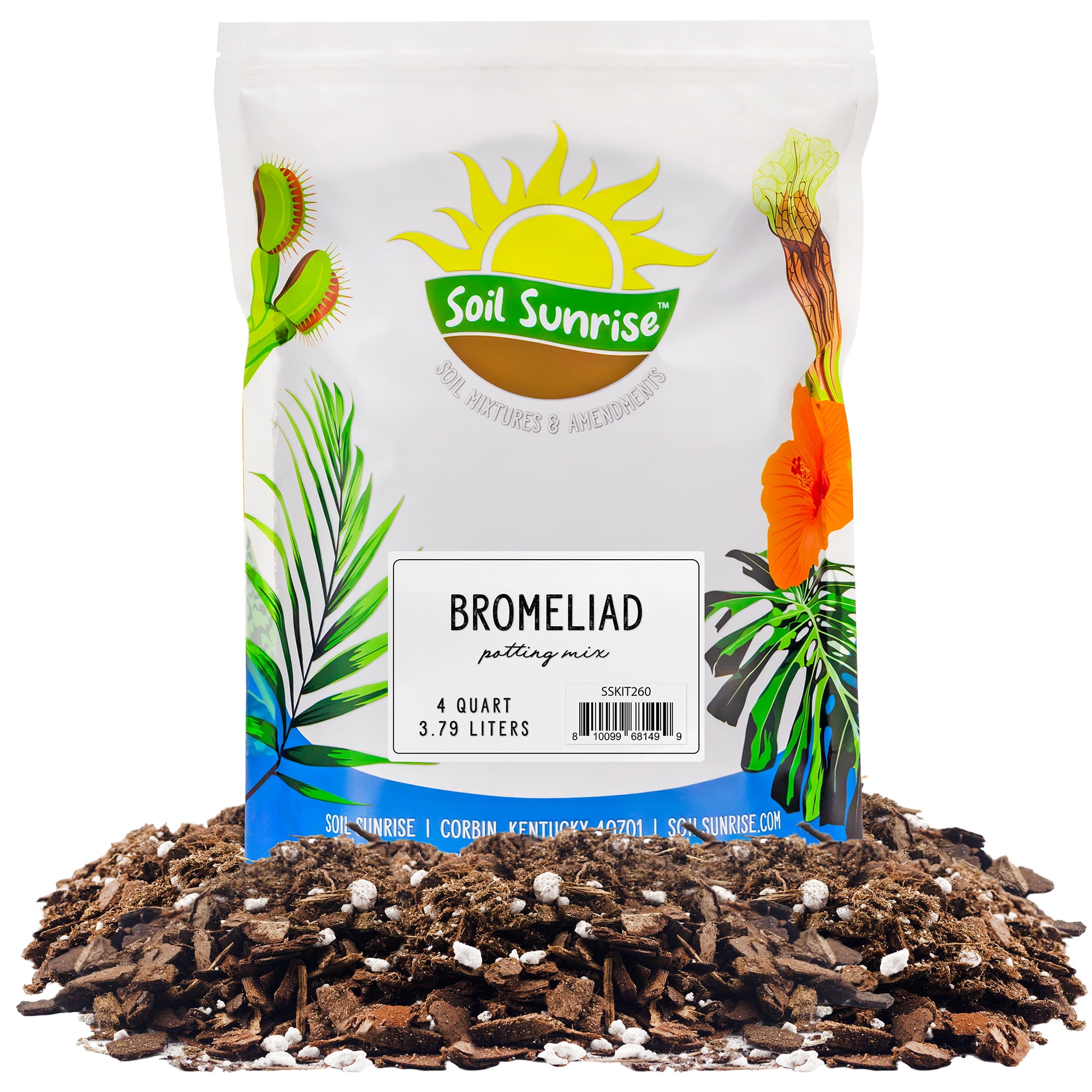 Bromeliad Plant Potting Soil Mix (4 Quarts), Container Gardening ...