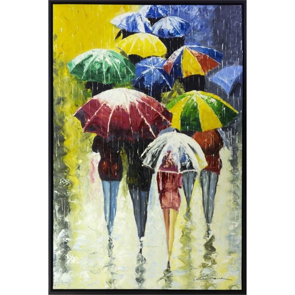 Bromi Design City Streets 3 Hand Painted Canvas Wall Art - Walmart.com