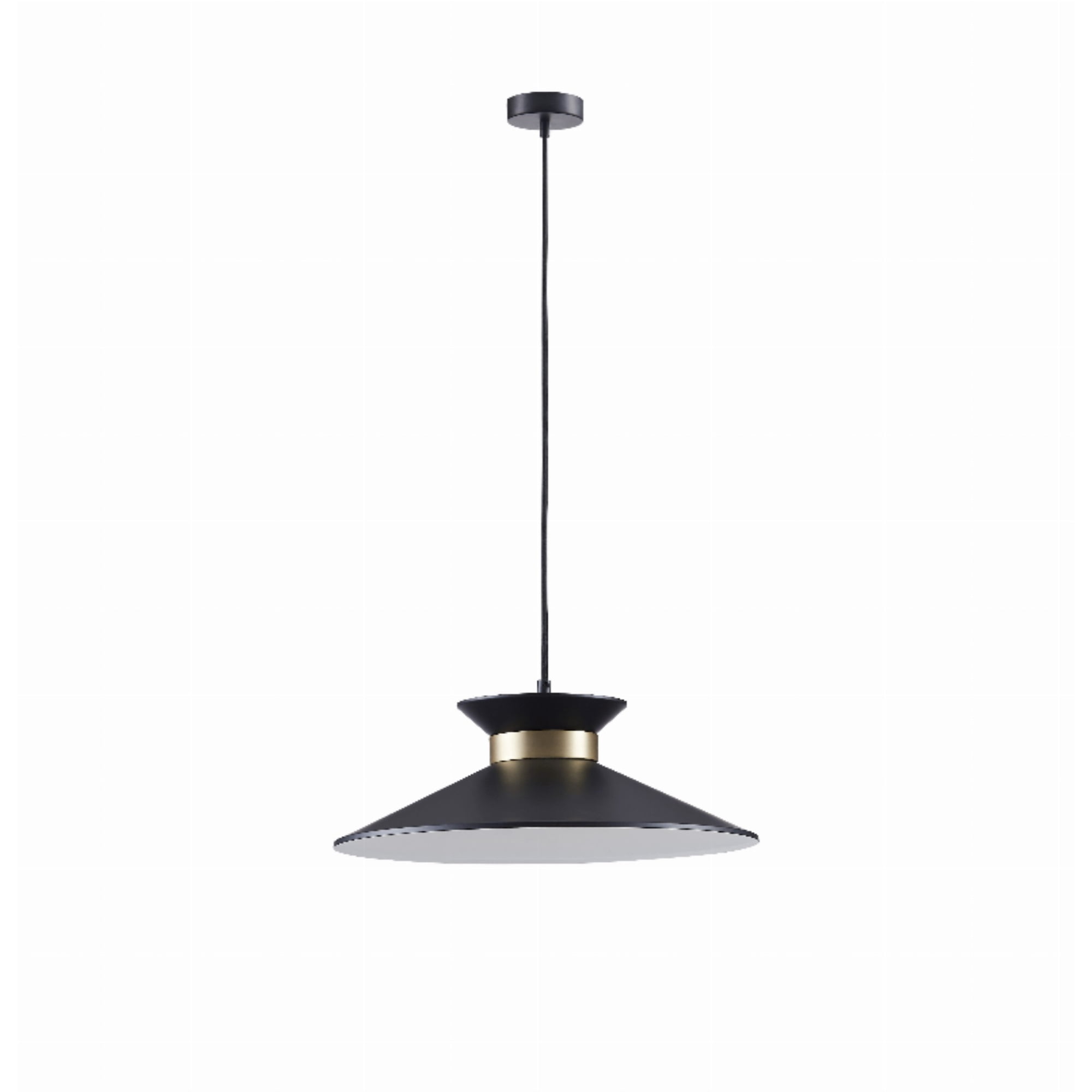 Bromi Design Gracie Metal Pendant Lamp in Black - Walmart.com
