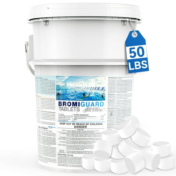 Bromine Tablets for SPA Hot Tub 1lb 50LB Tabs Brominating Tablets ...