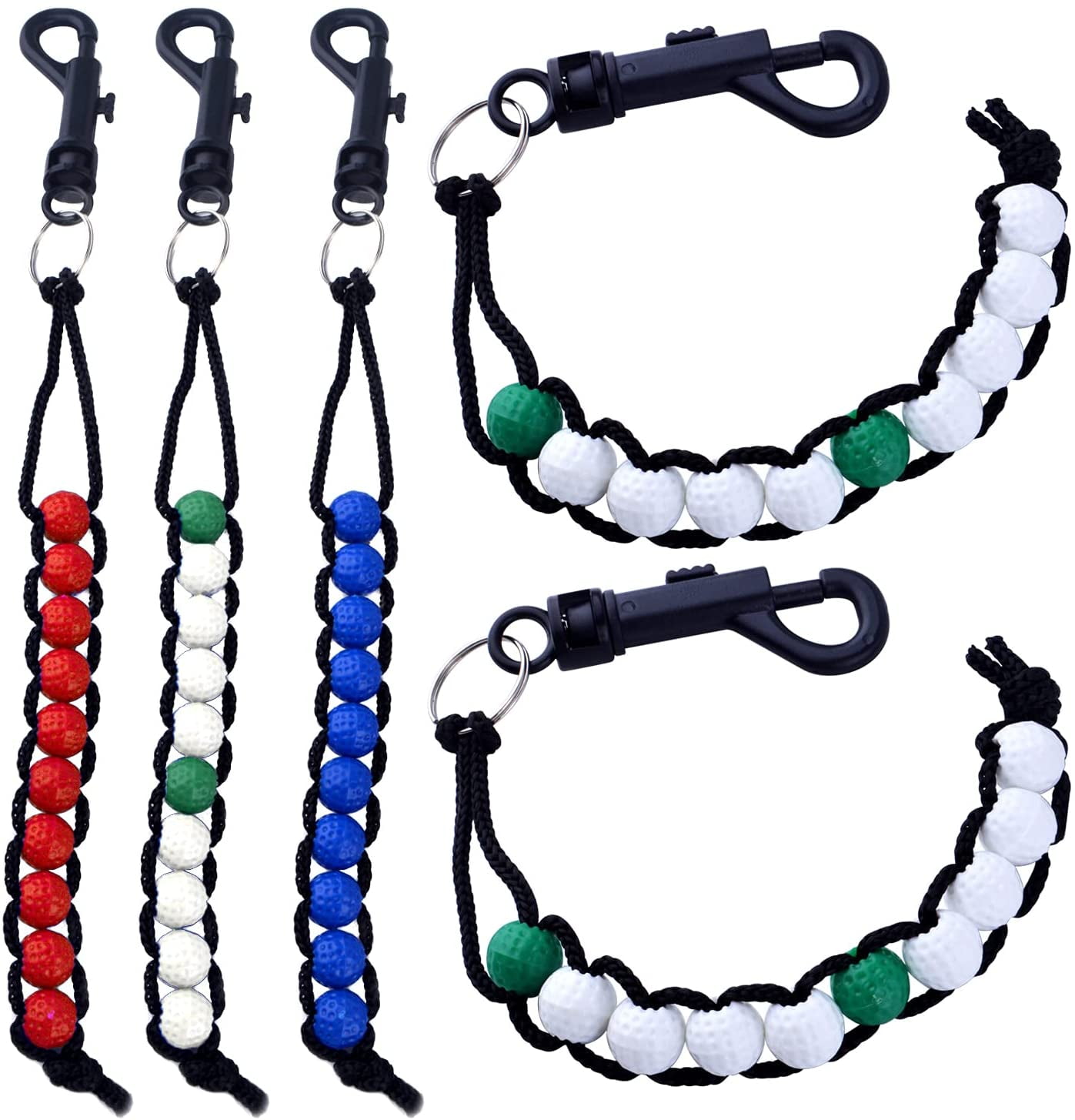 BronaGrand 3 Pcs Golf Beads Count Stroke Score Counter Stroke Score ...