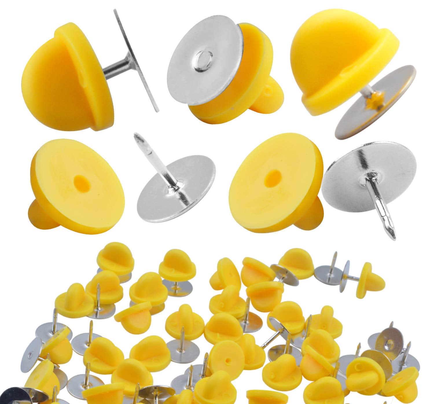 BronaGrand 50 Pieces Copper Tie Tacks Blank Pins with 50 Pieces PVC ...