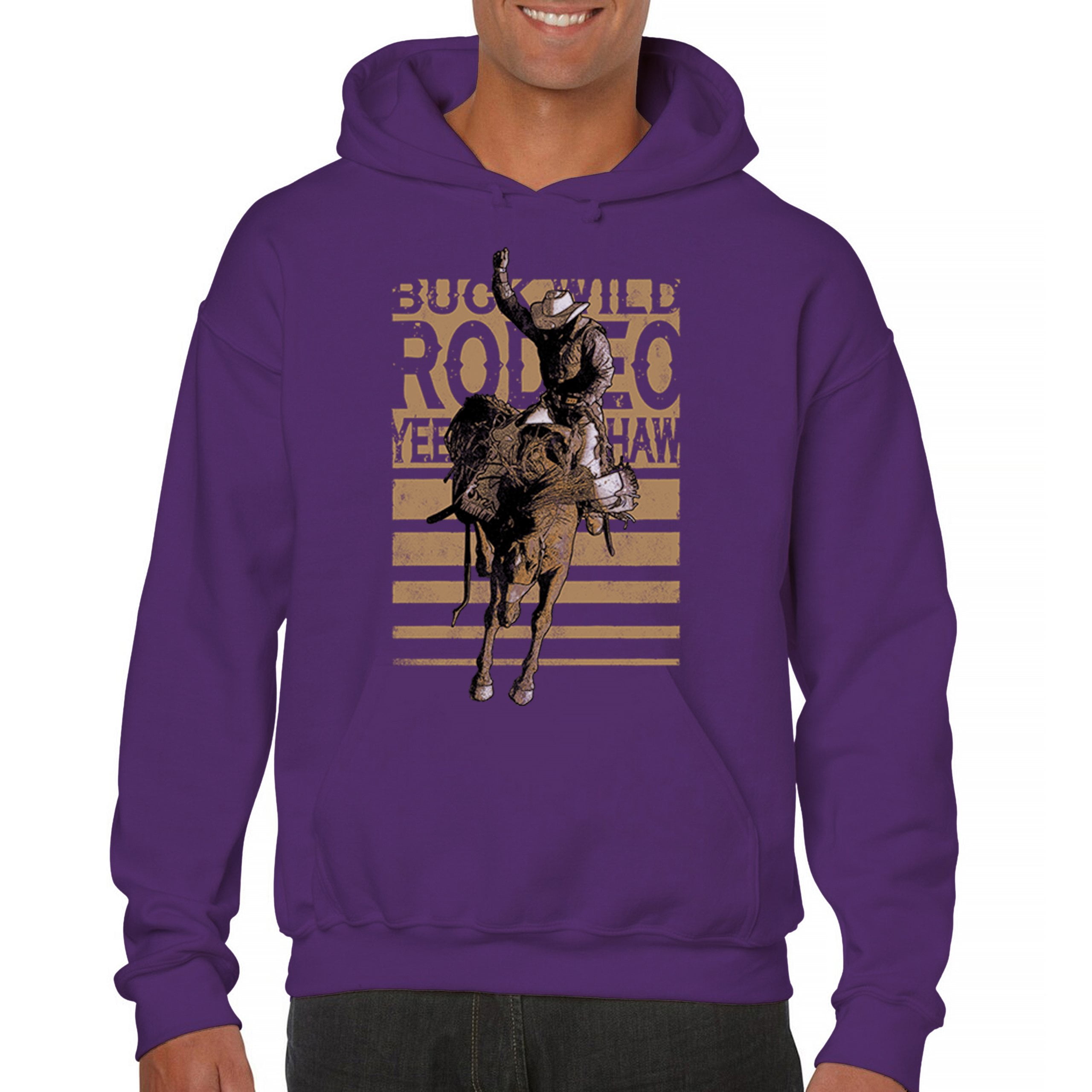 Bronc Riding Cowboy Rodeo Champion Sweatshirt Western Horseback Bucking ...