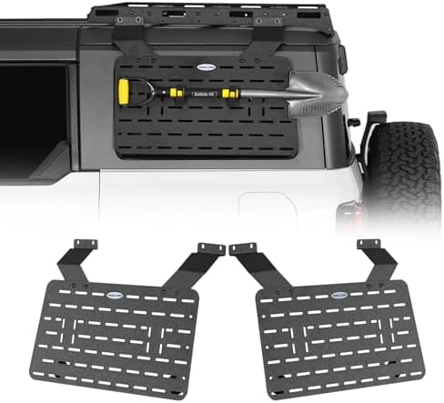 Bronco Rear Window Exterior Storage Molle Panel Kit Compatible with ...