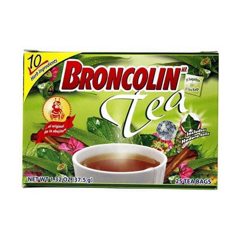 Broncolin Nutritional Herbal Tea, 0.05 Oz, 25Ea, 2 Pack - Walmart.com