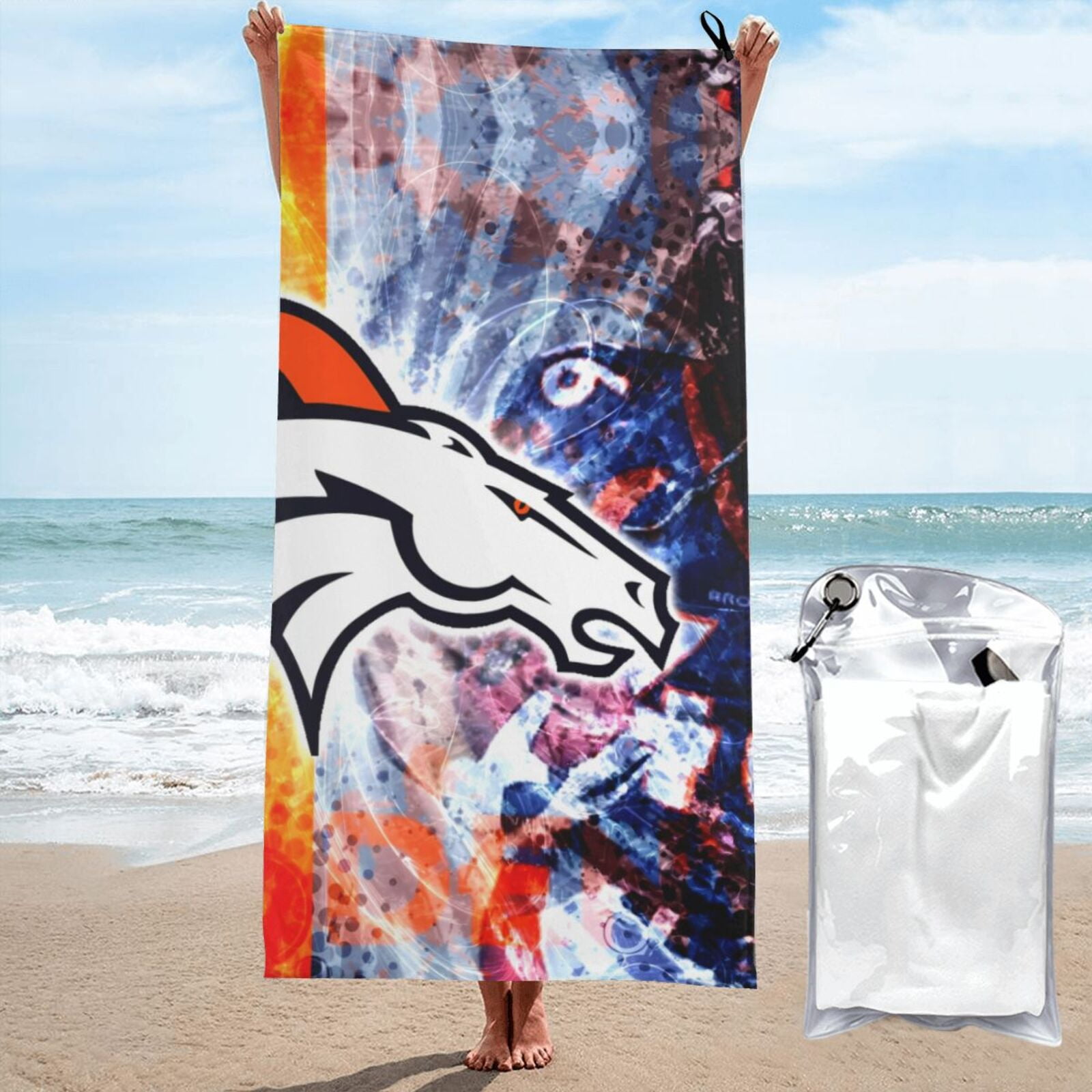 Broncos 2025 American Football Print Quick-Dry Towel – Super Absorbent ...