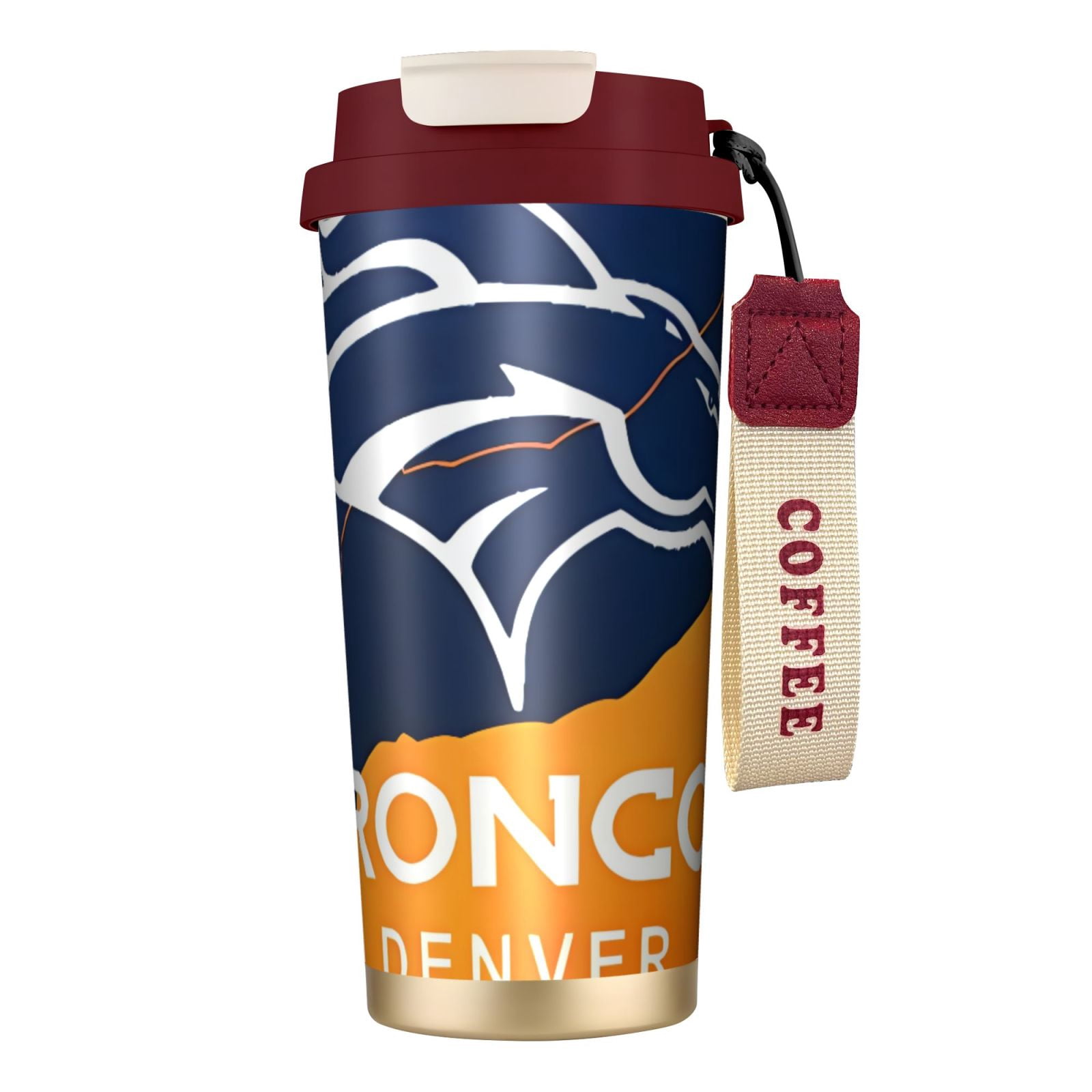 Broncos 316 Stainless Steel Coffee Cup Sports Travel Cup Leakproof, Mug ...