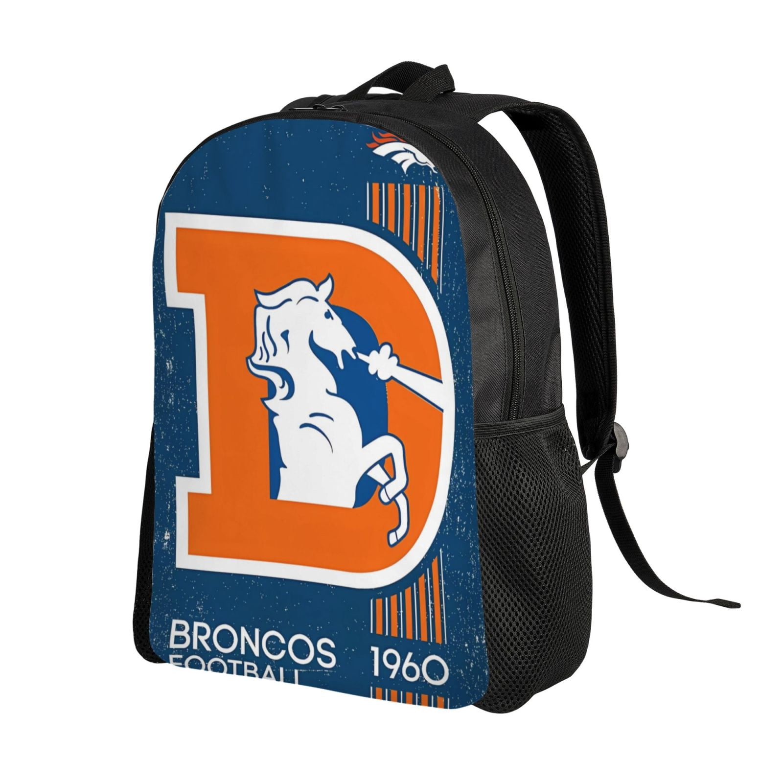 Broncos Adjustable Student Backpack Custom Football Fans Backpack ...