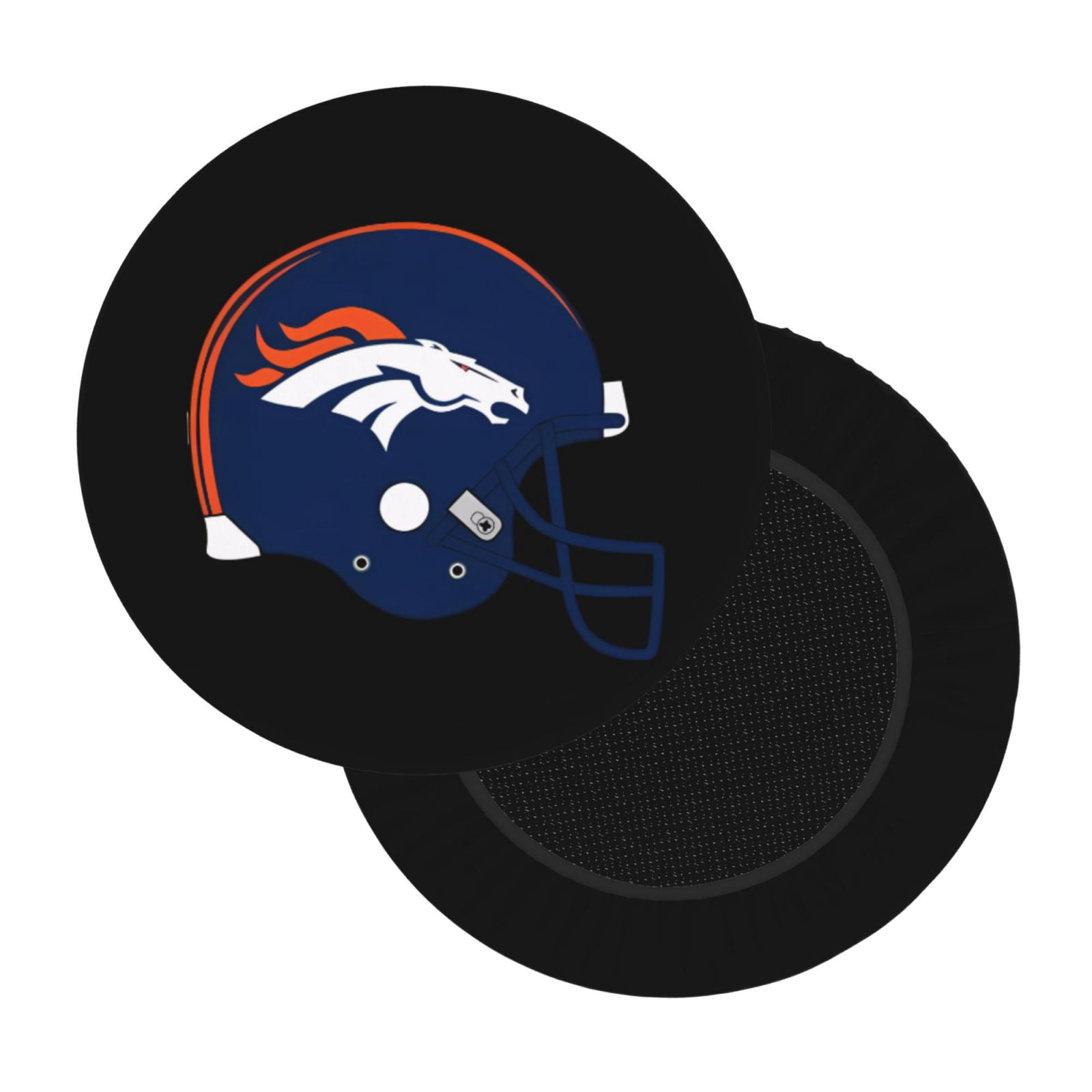 Broncos American Football Team Round Bar Chair Cushion Covers Elastic ...