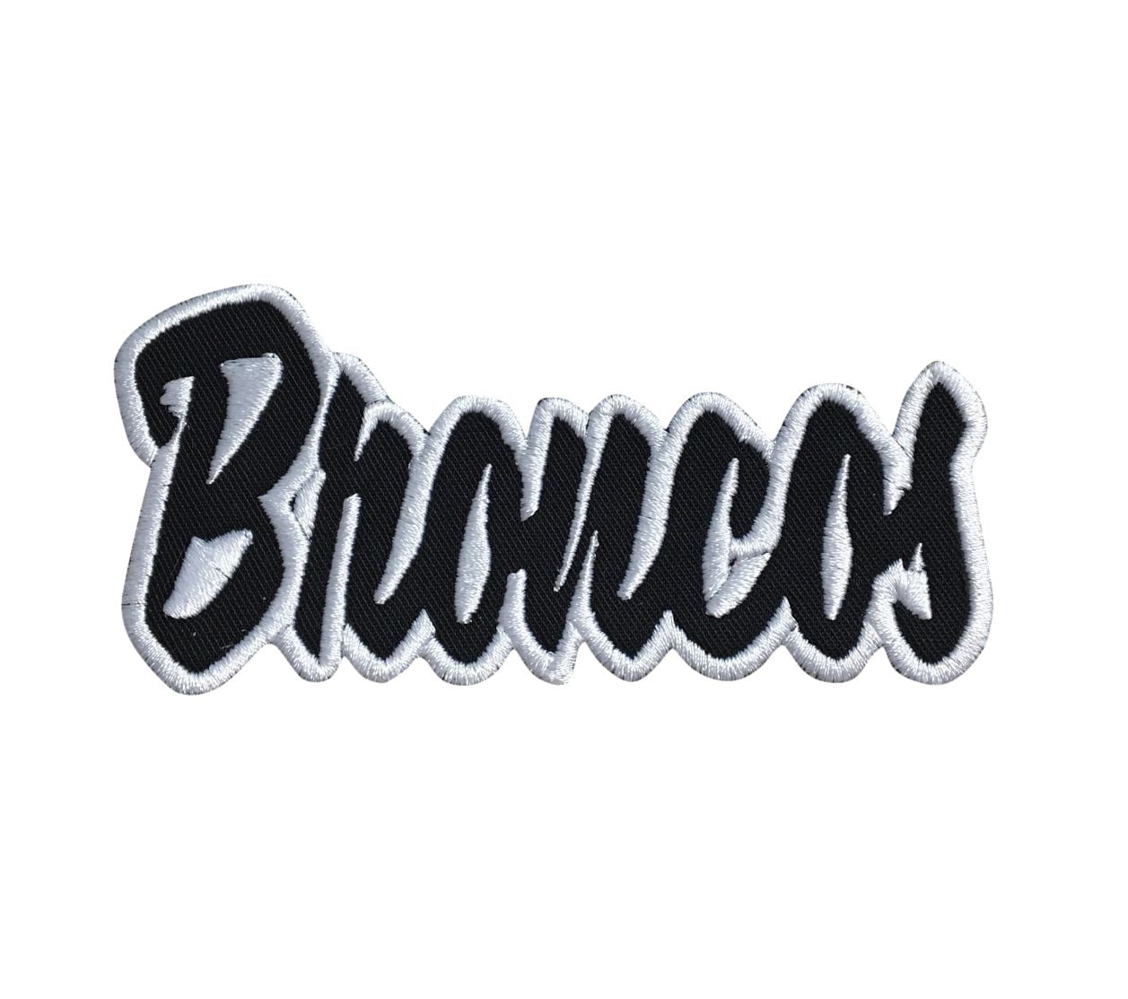 Broncos - Black/White - Team Mascot - Words/Names - Iron on Applique ...