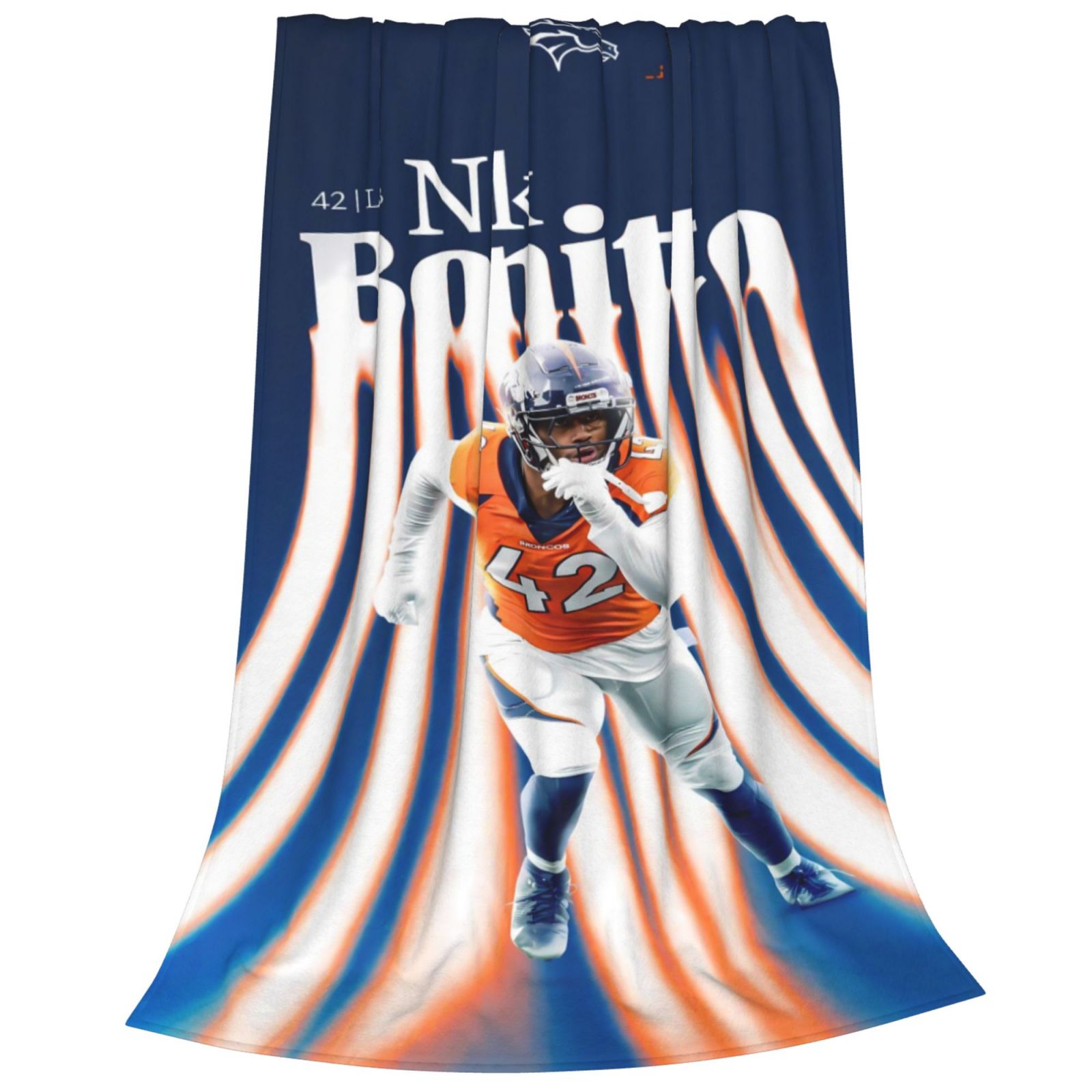 Broncos Blanket Team Custom , Super Soft and Cozy Flannel Blanket for ...