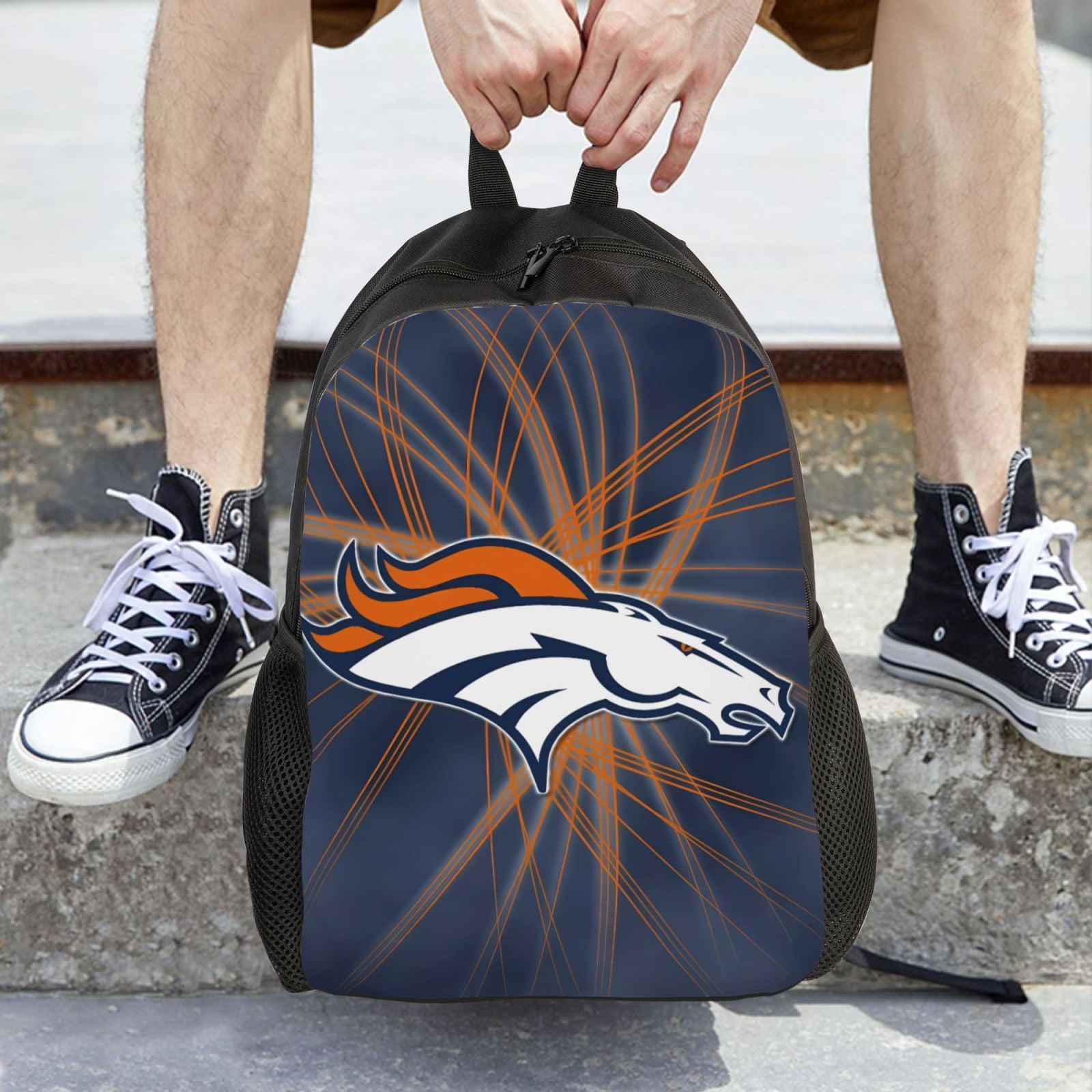Broncos Campus_Large Capacity Student_Backpack Travel Backpack ...