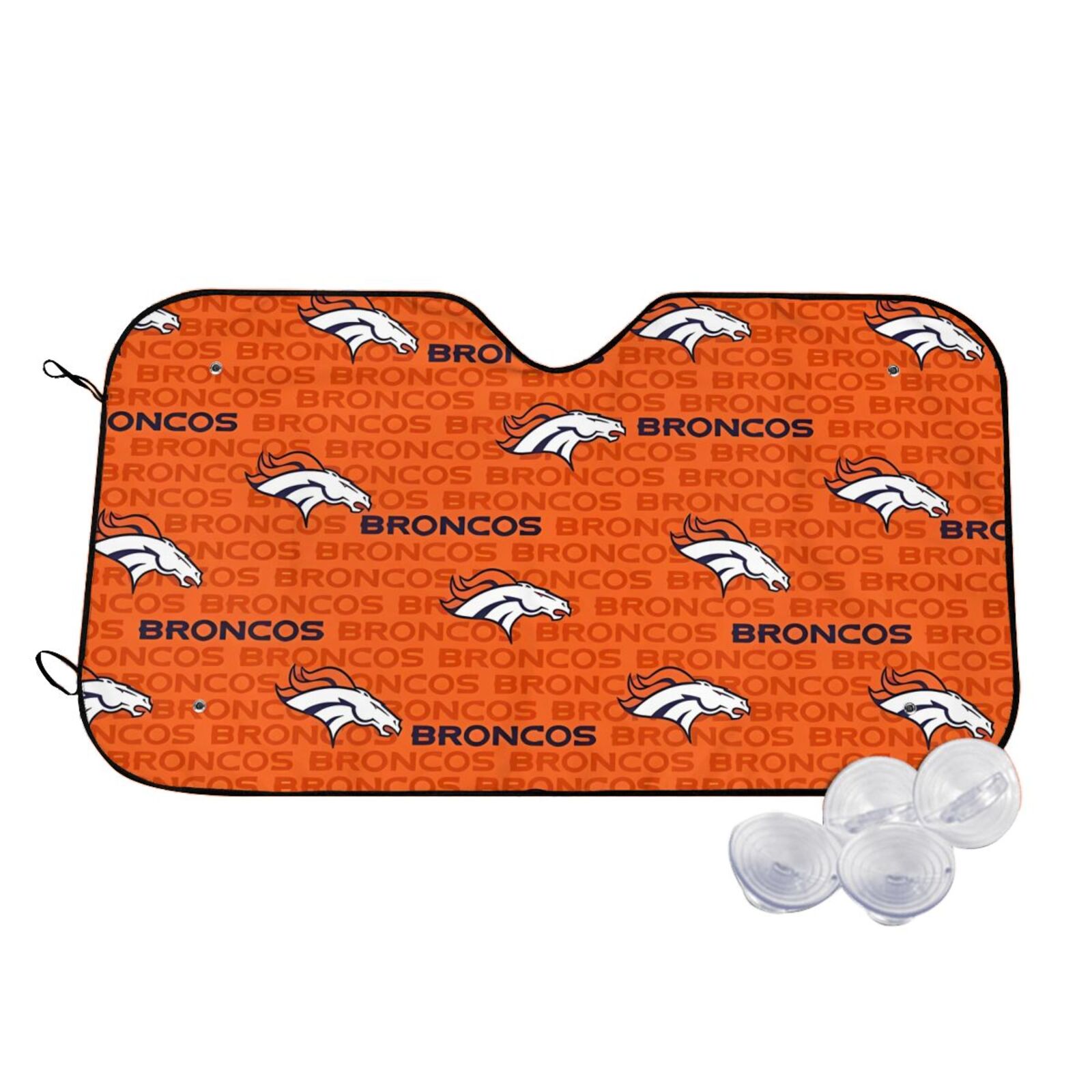 Broncos Car Sunshade Folding Car Windshield Sun Shade,Blackout Sun ...